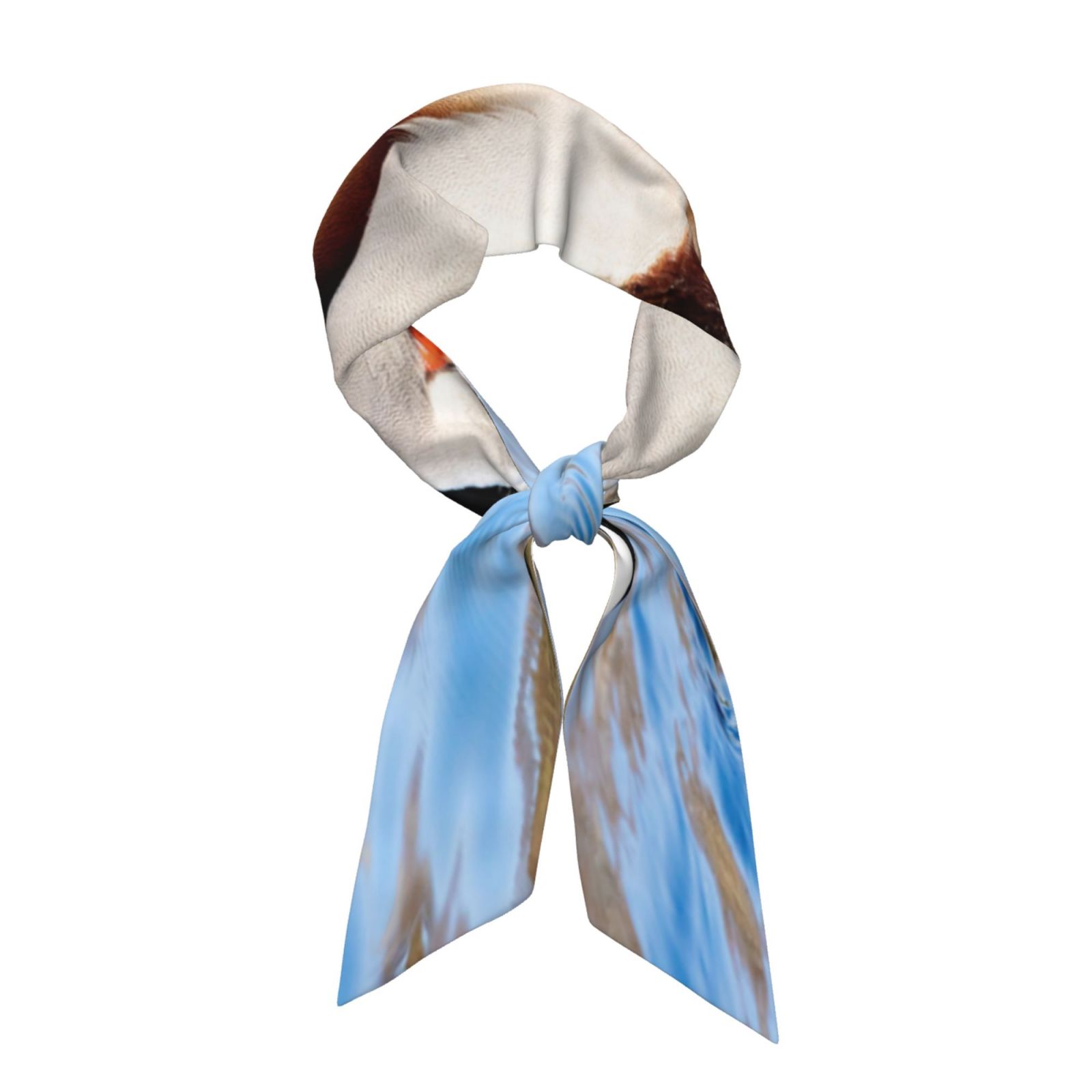 Gaeub Mallard Duck Swimming In A River Printed Silk Feeling Scarf ...