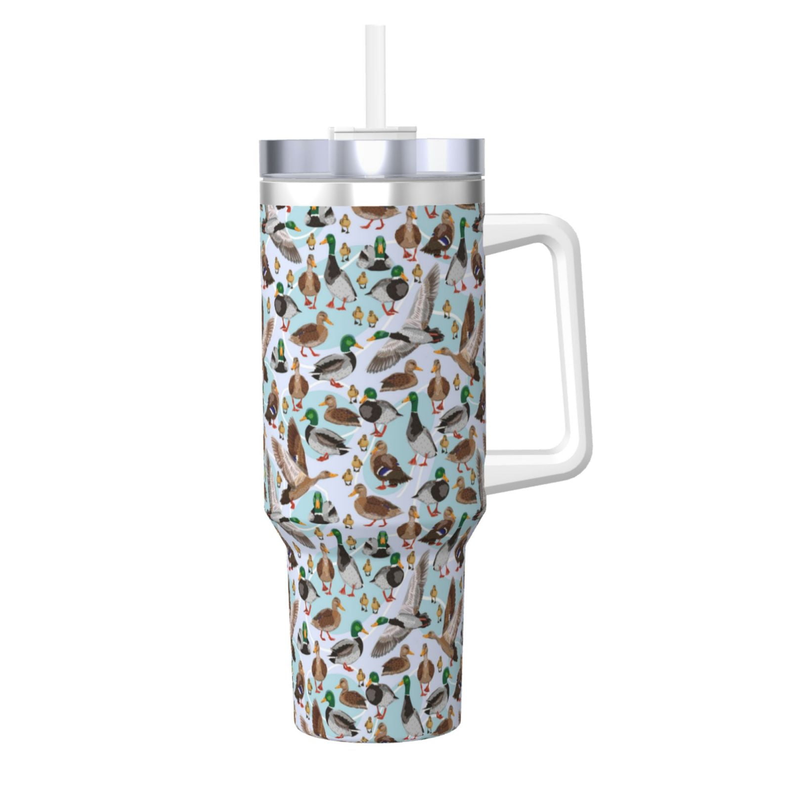 Gaeub Mallard Ducks Wild Birds1 Print Stainless Steel Hot/Cold Coffee ...