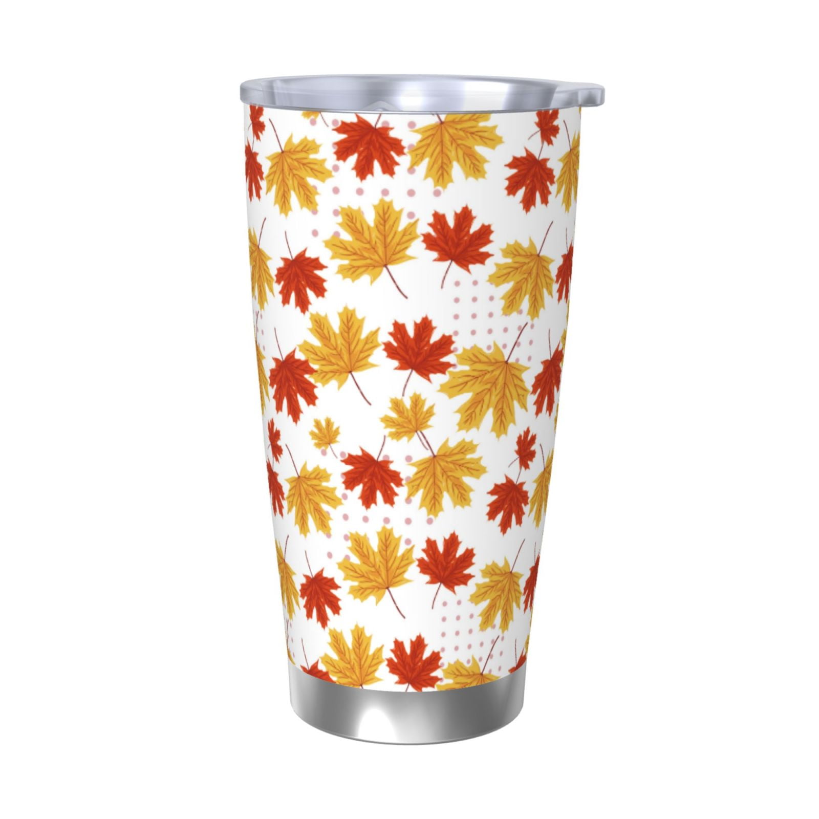 Gaeub Maple Leaf Print 20-Ounce Stainless Steel Car Cup,Tumblers Cups ...