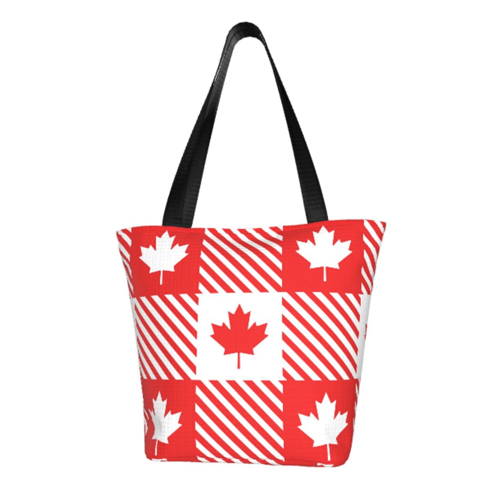 Gaeub Maple Leaves1 Printed Tote Bag Grocery Bag Reusable Shoulder Bag ...