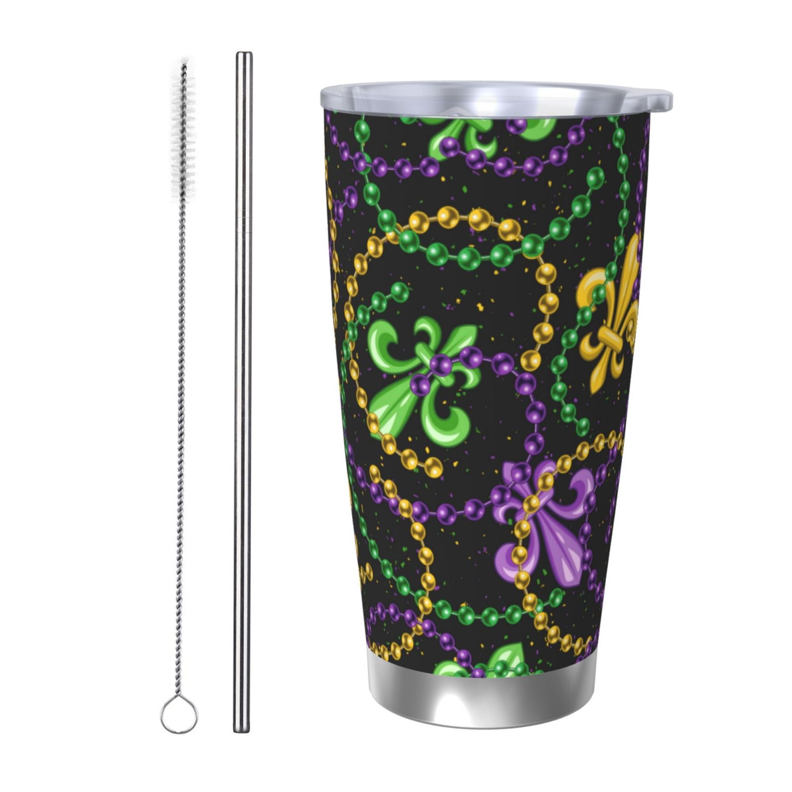 Gaeub Mardi Gras6 Print 20-Ounce Stainless Steel Car Cup,Tumblers Cups ...