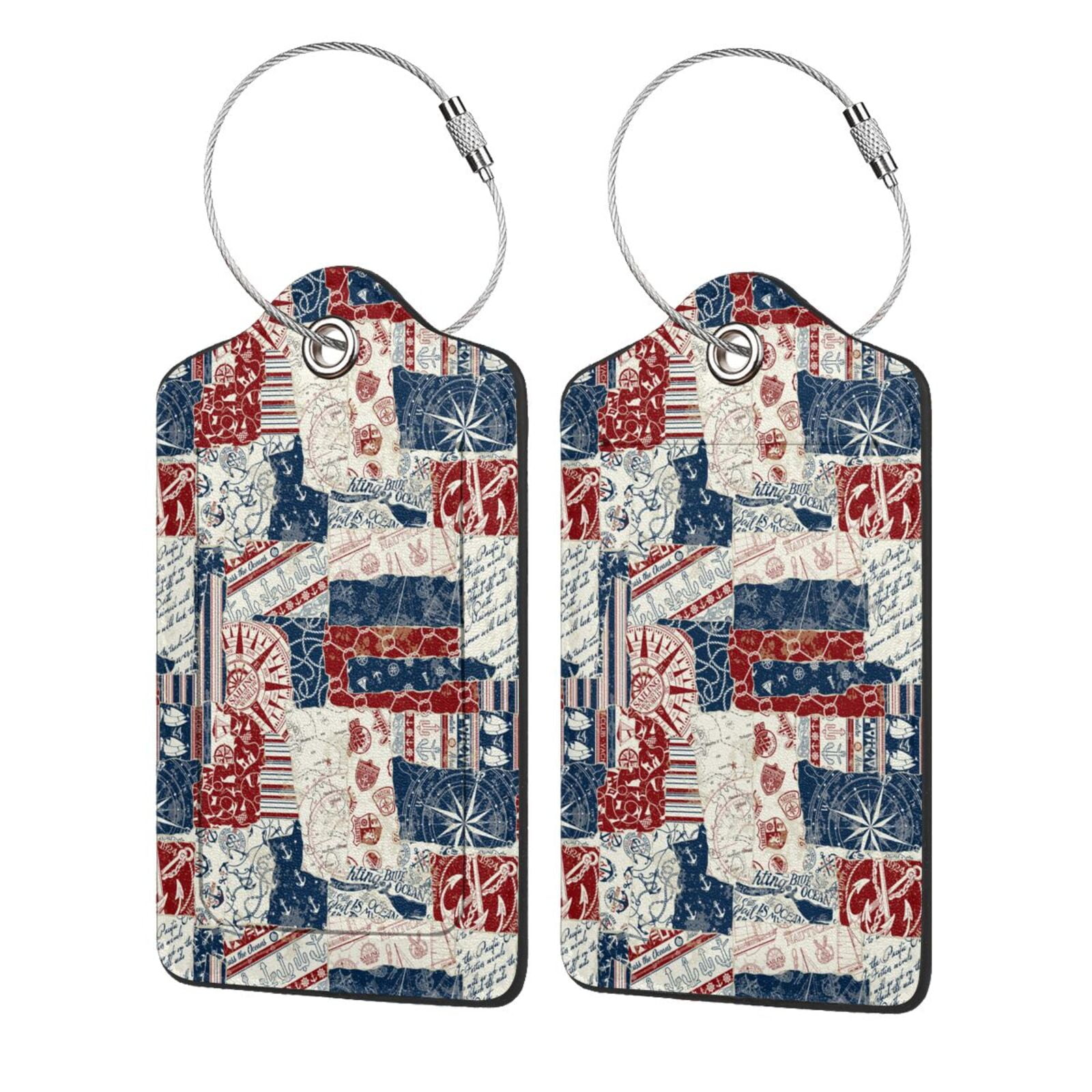 Gaeub Marine Sailing Print Luggage Tag for Suitcase, Travel Leather Bag ...