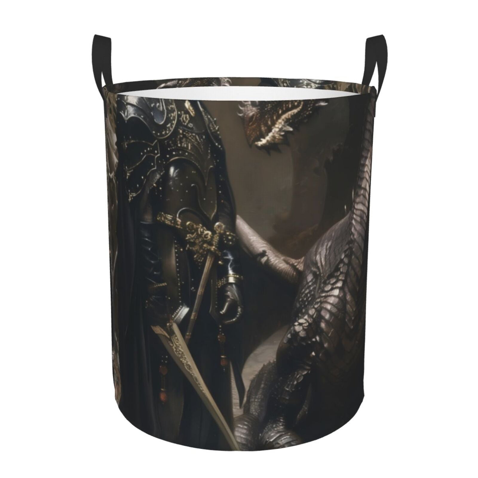 Gaeub Medieval Knight And Dragon Dirty Clothes Storage Basket, Toy ...