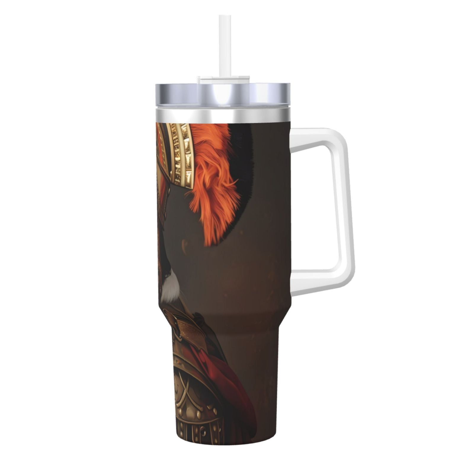 Gaeub Medieval Knight Dog Print Stainless Steel Hot/Cold Coffee Cup ...