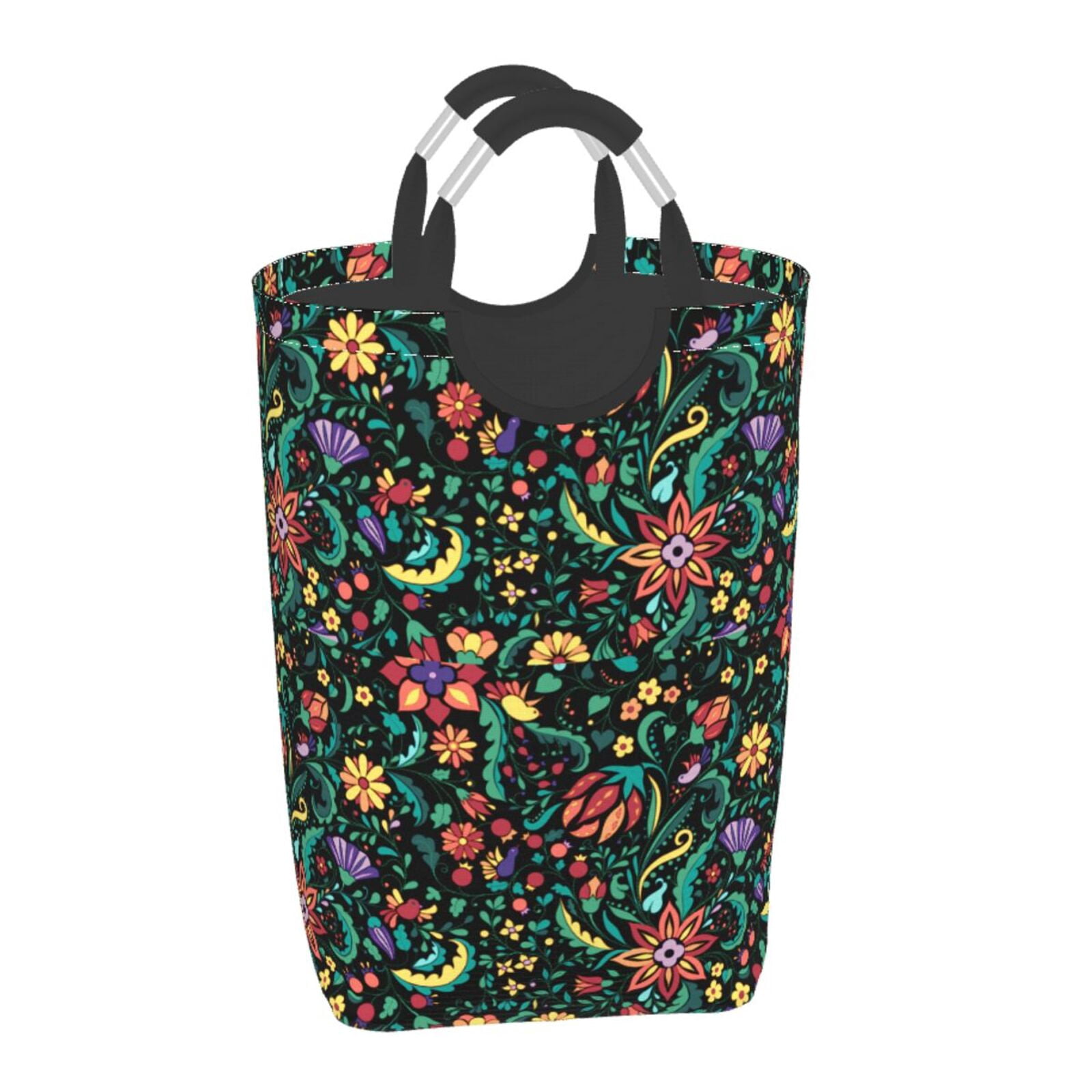 Gaeub Mexican Flower 1 Print 50L Large Laundry Hampers with Handles ...