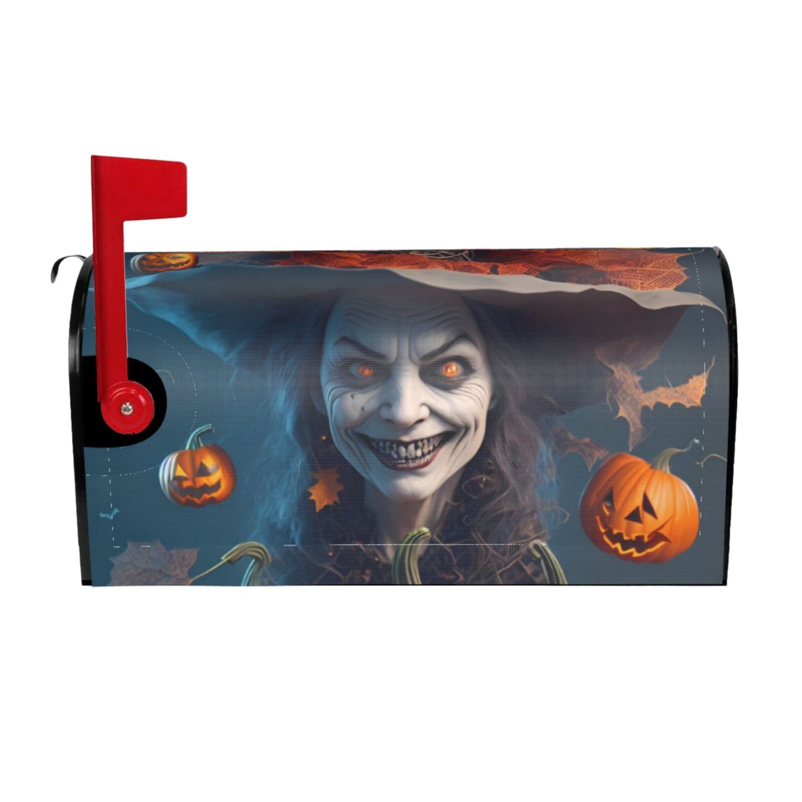 Gaeub Modern Style Pumpkin Witch Print Mailbox Covers Magnetic,Mailbox ...