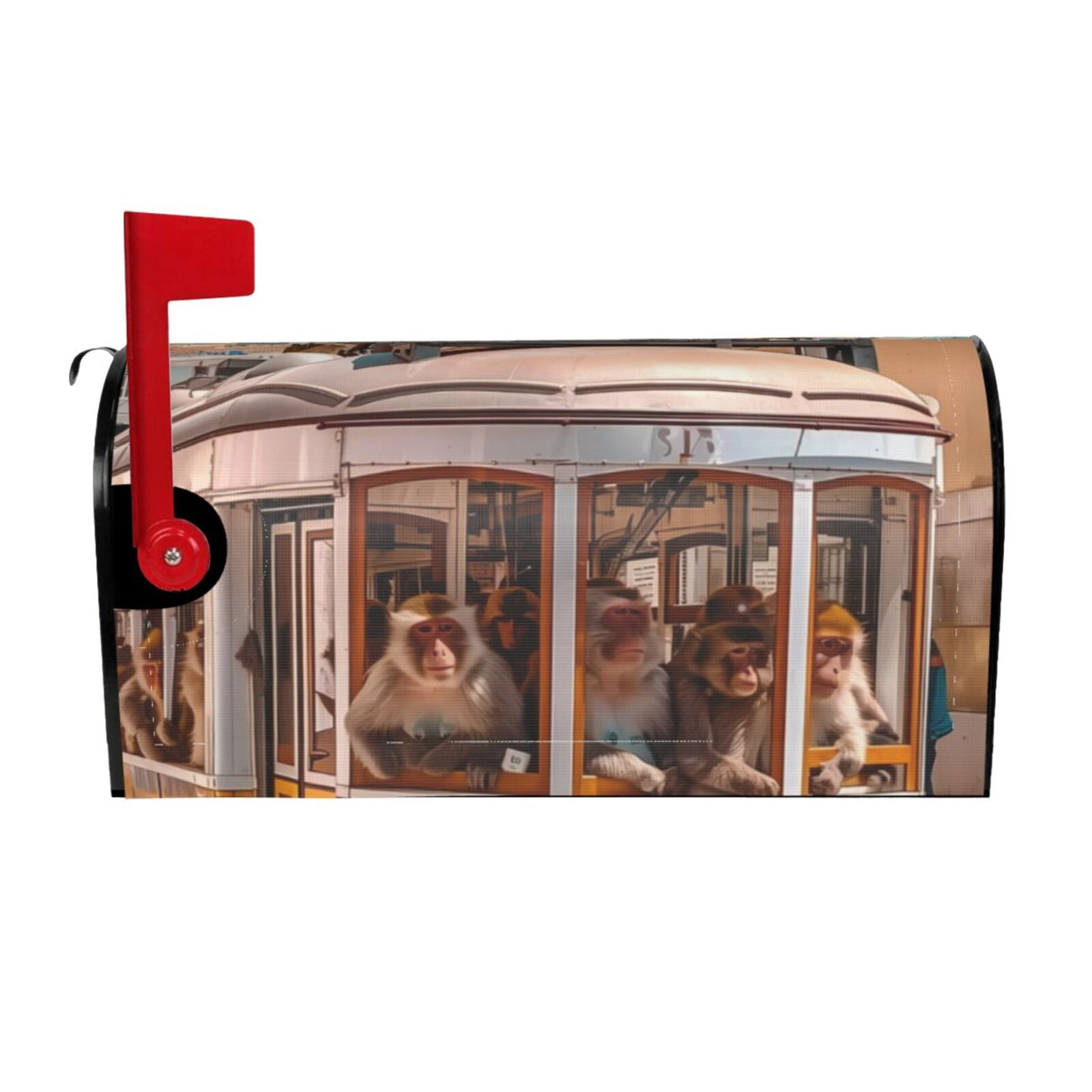 Gaeub Modern Urban Monkey Print Mailbox Covers Magnetic,Mailbox Covers ...