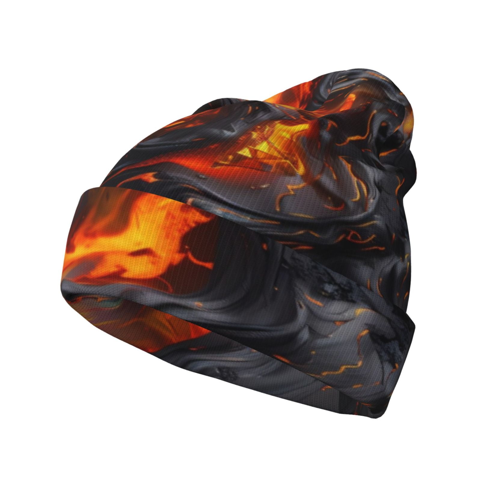 Gaeub Molten Lava Abstract Flow Print Unisex Knitted Hat,Warm Winter ...