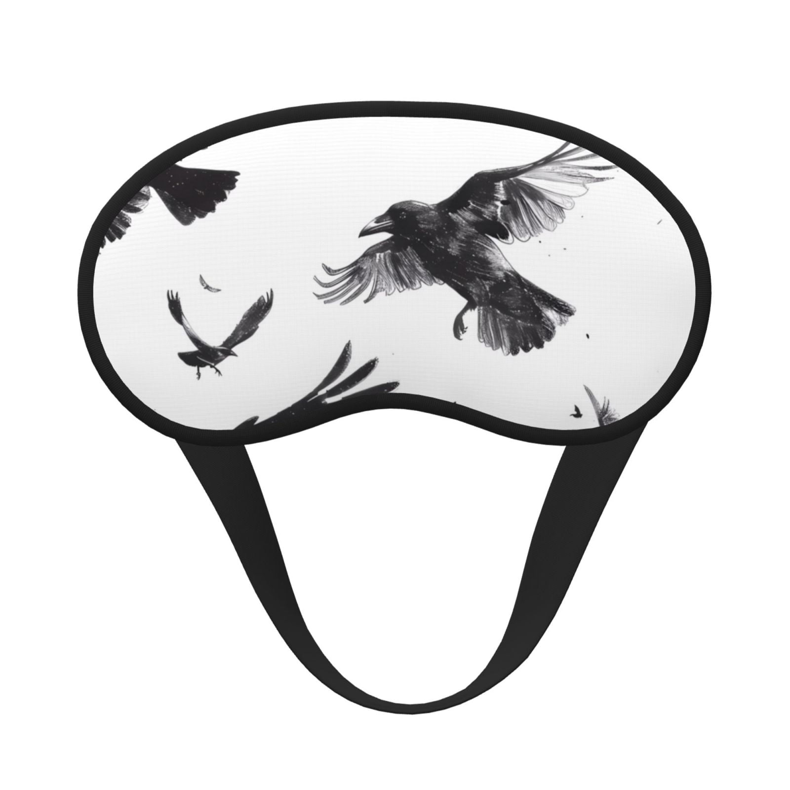 Gaeub Monochrome Flying Ravens Printed Sleep Mask, Eye Masks for ...