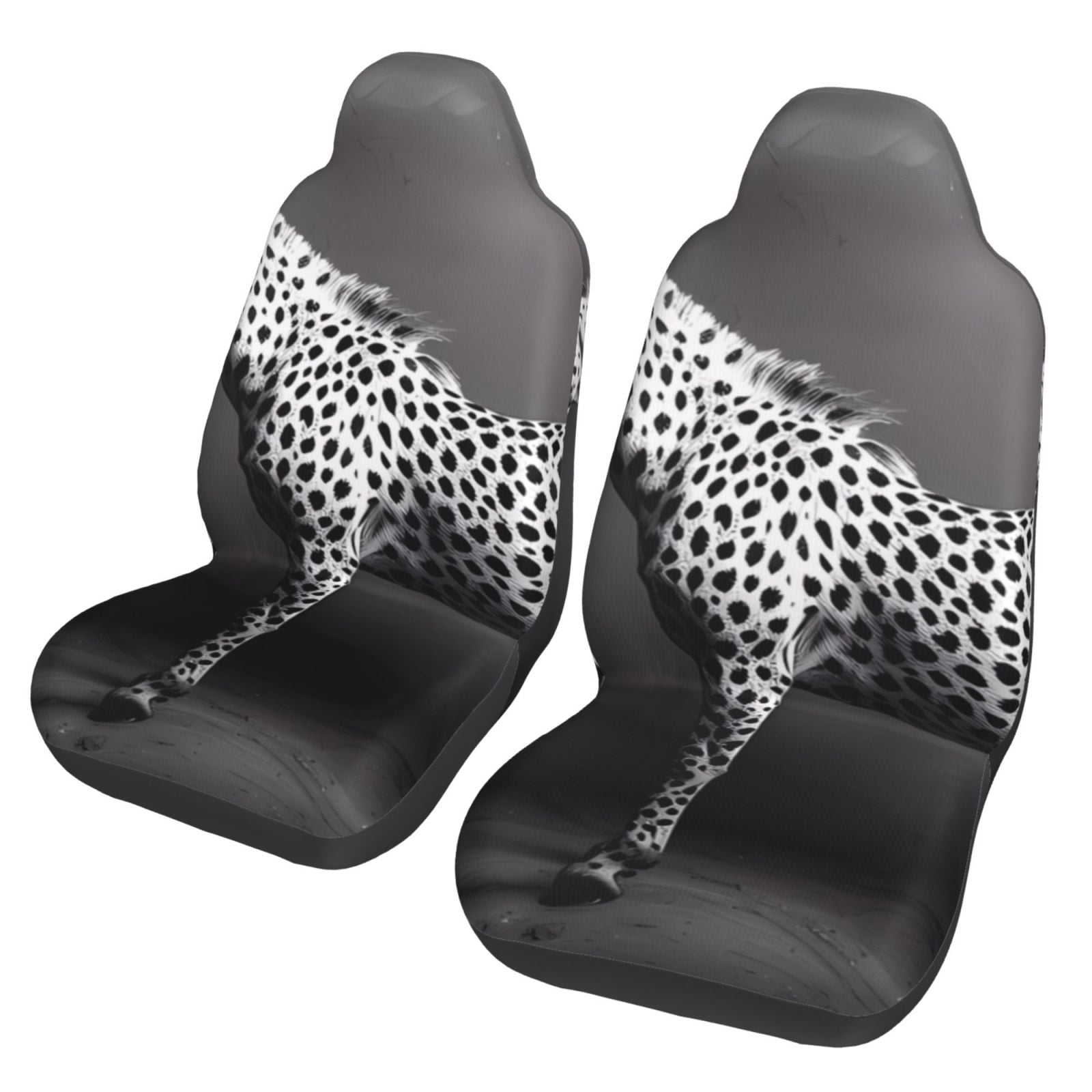 Gaeub Monochrome Leopard Horse 2Pack Full Set Car Seat Covers with Soft ...