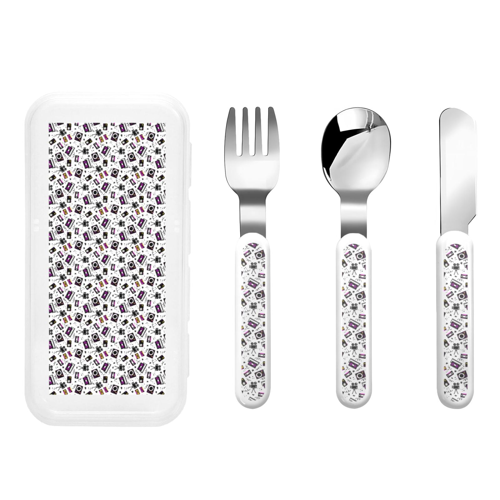 Gaeub Music Player Print 3-Piece Children Knife Spoon Fork Set ...