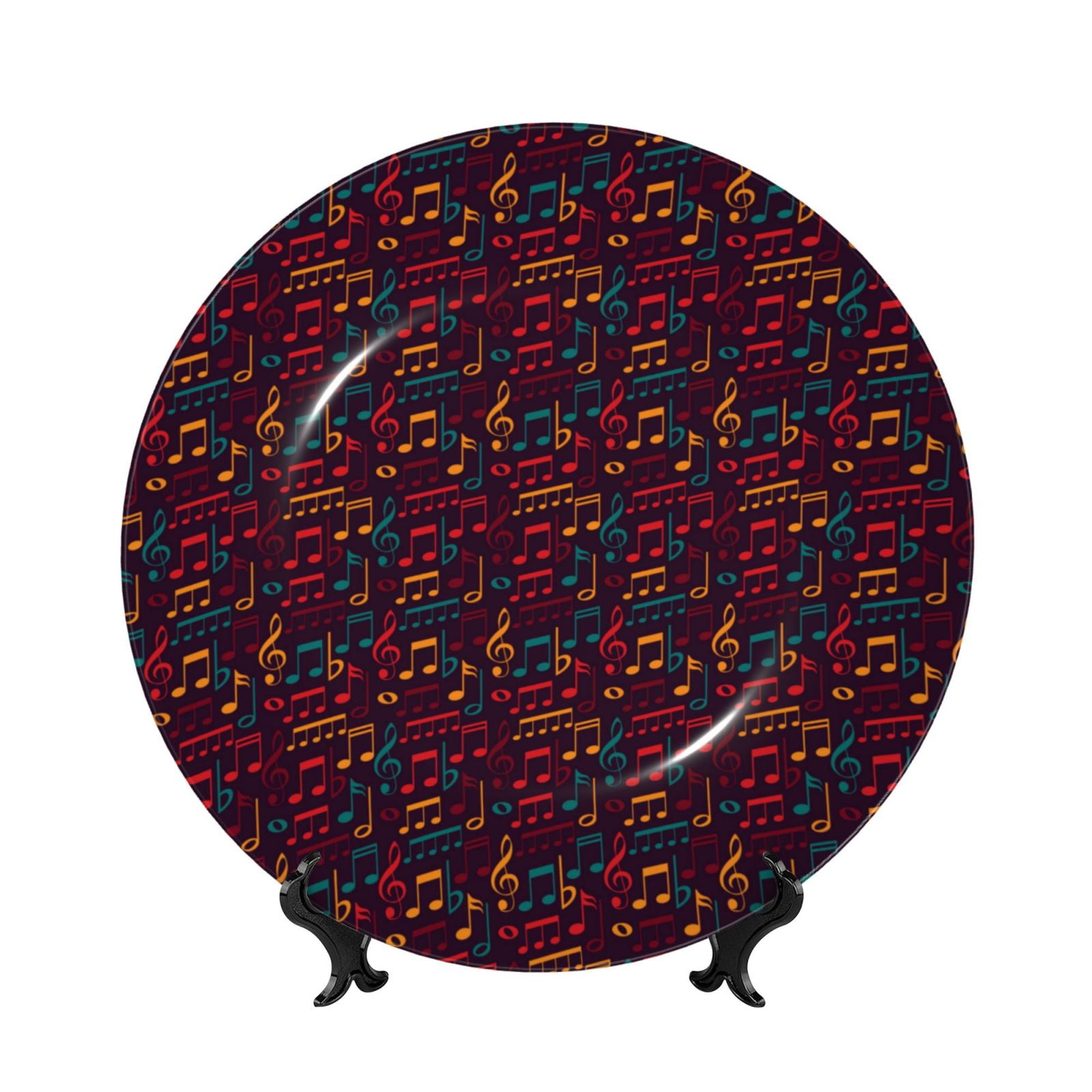 Gaeub Music Print Ceramic Plate,Dinner Plates,Bone China Decorative ...