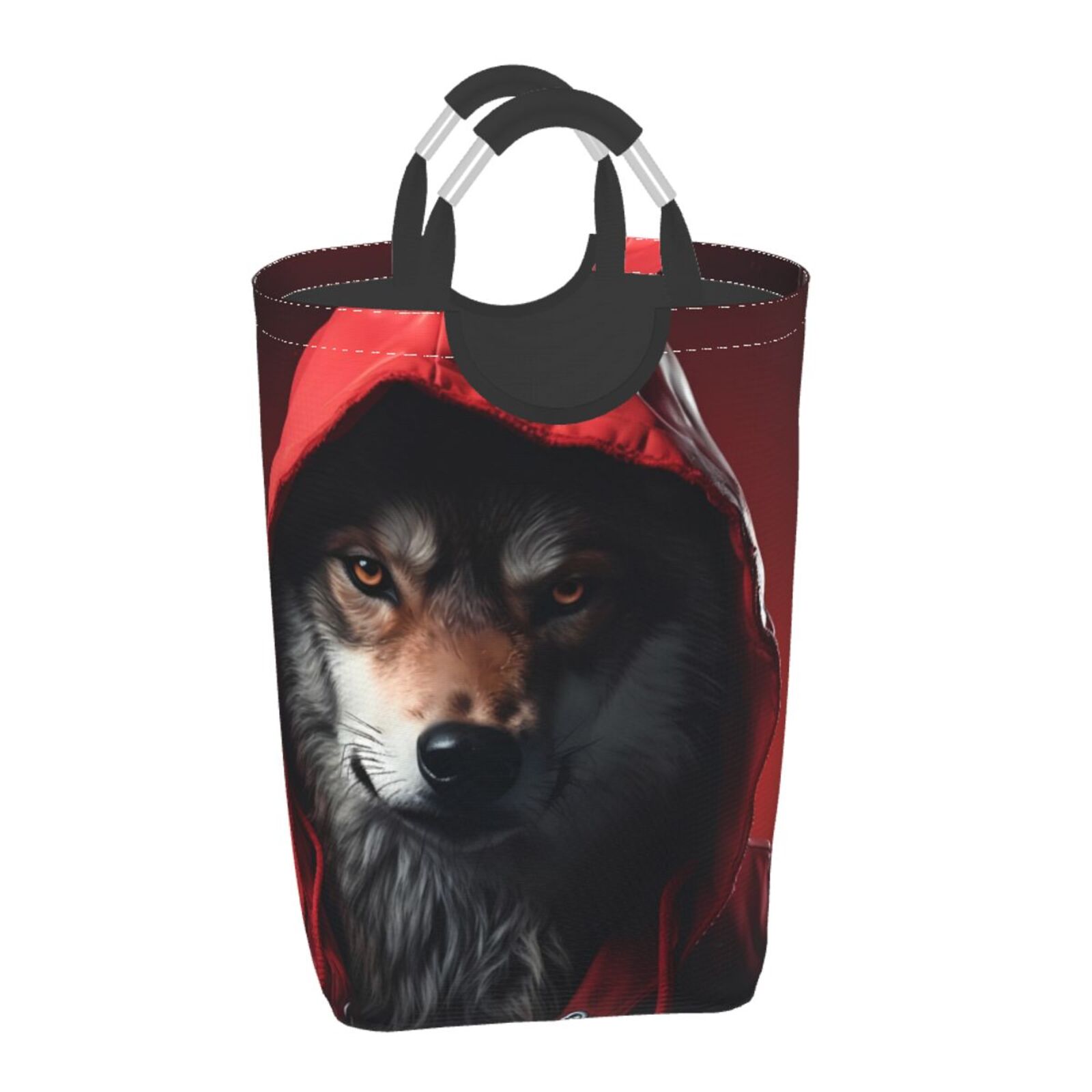Gaeub Mysterious Hooded Wolf Print 50L Large Laundry Hampers with ...