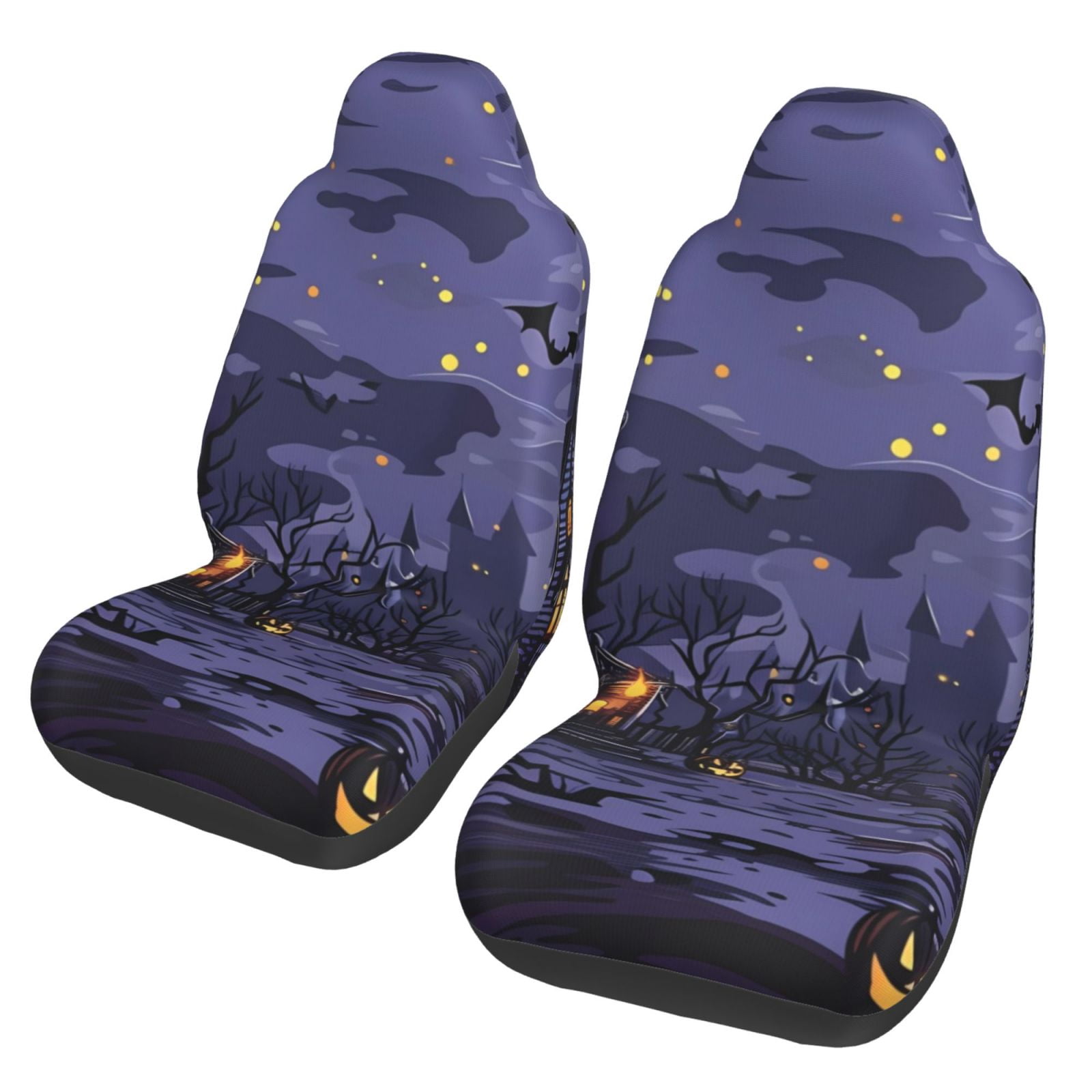 Gaeub Mystery House Halloween Night 2Pack Full Set Car Seat Covers with ...