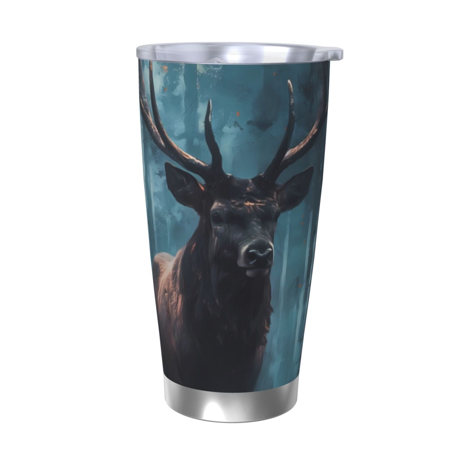 Gaeub Mystical Forest Elk Print 20-Ounce Stainless Steel Car Cup ...