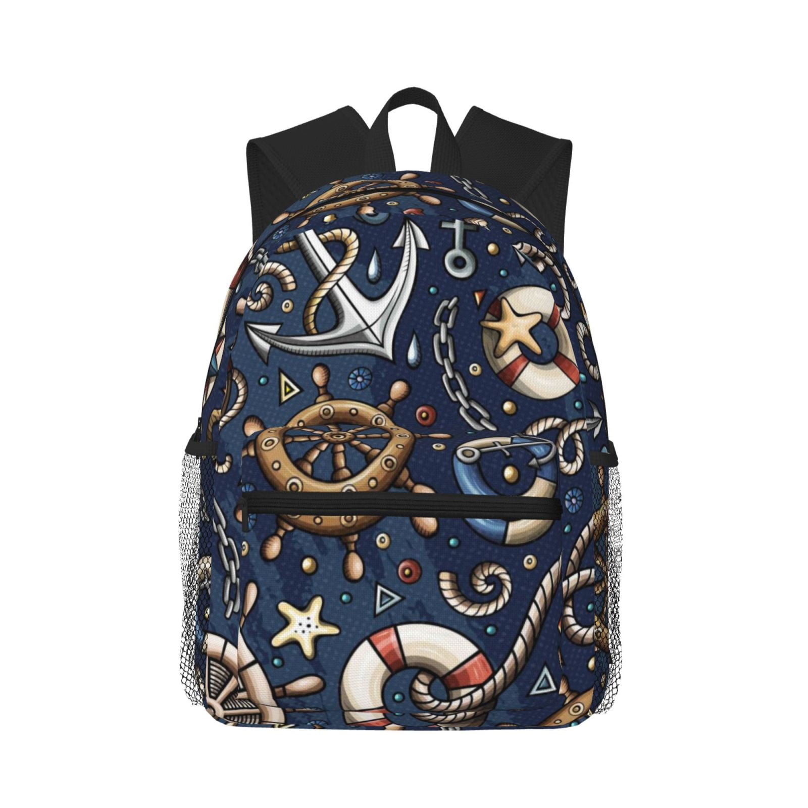 Gaeub Nautical School Backpack Waterproof Bookbag for Men Women College ...