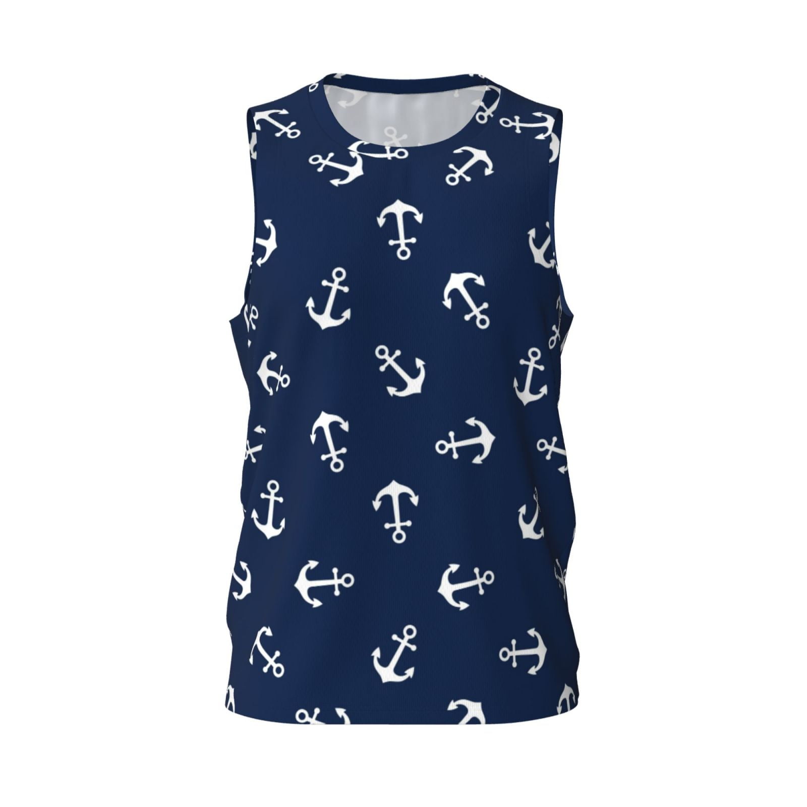 Gaeub Nautical Themed Simple Anchors Men's Mesh Basketball Jersey ...