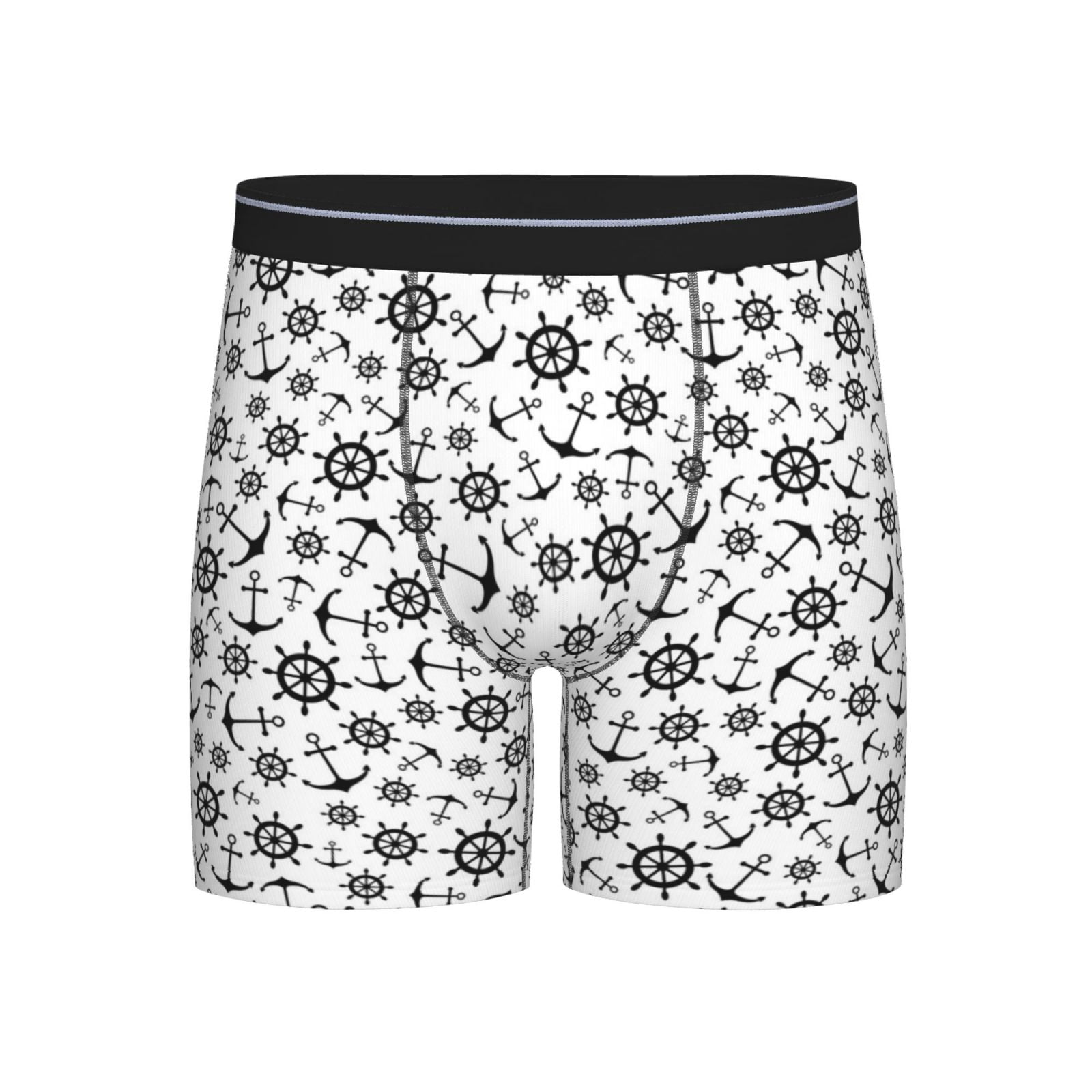 Gaeub Nautical Themed Simple Anchors Print Men’s Underwear Boxer Briefs ...
