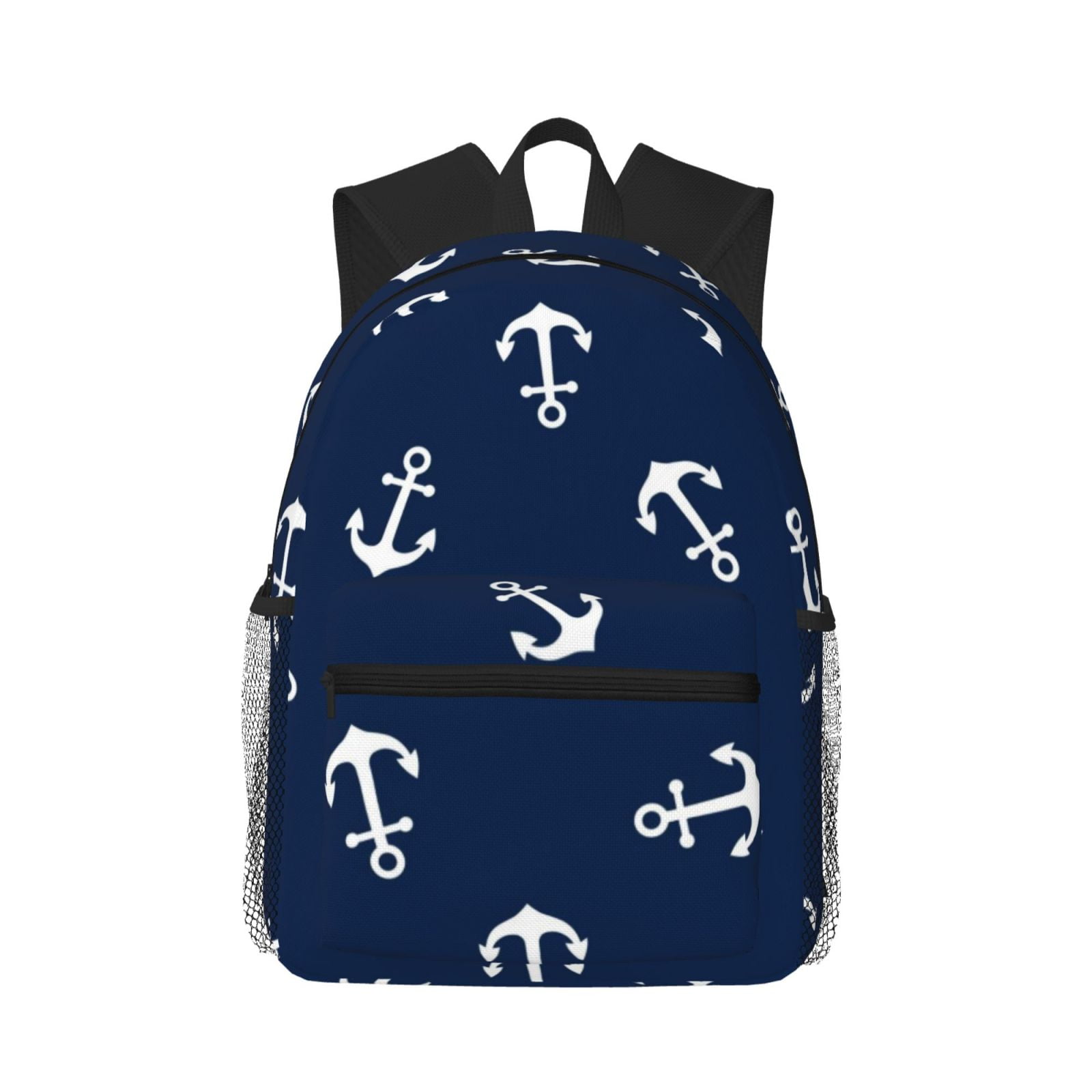 Gaeub Nautical Themed Simple Anchors School Backpack Waterproof Bookbag ...