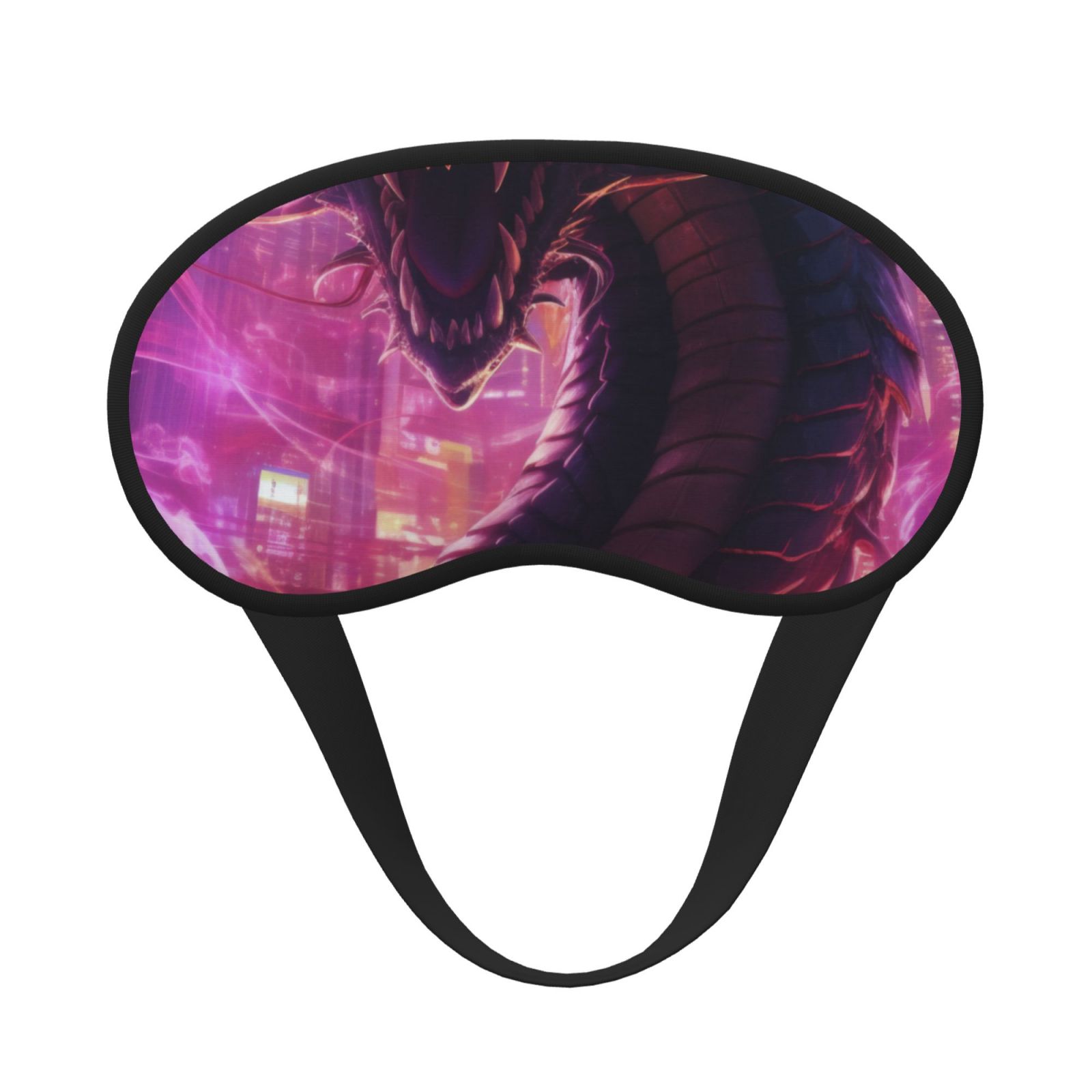 Gaeub Neon Futuristic Dragon Printed Sleep Mask, Eye Masks for Sleeping ...