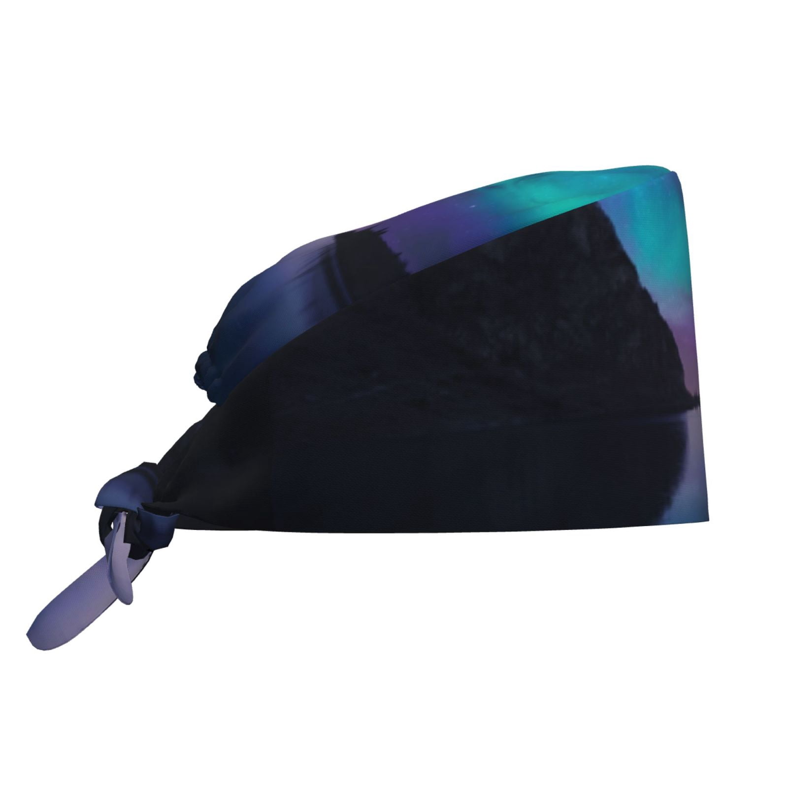 Gaeub Night At Lake Aurora Print Cleaning Working Cap,Unisex Scrub Cap ...