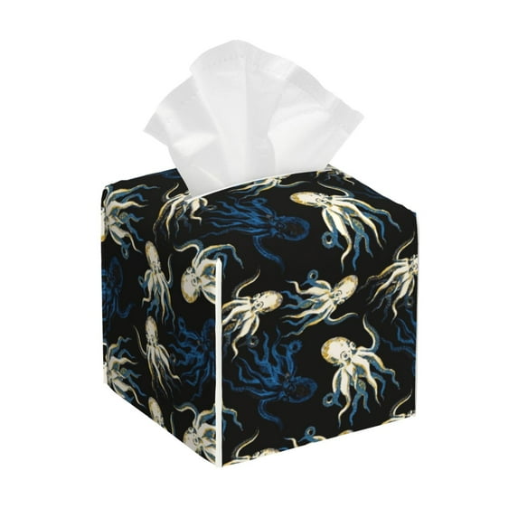 Gaeub Octopus 1 Print Leather Tissue Box Cover Square,Tissue Holder ...