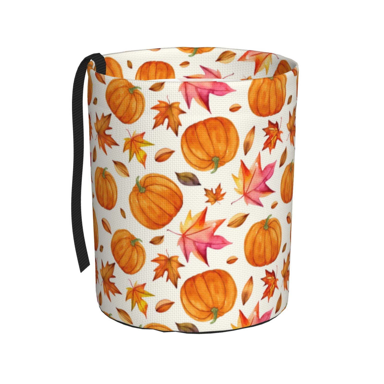 Gaeub Orange Autumn Leaves Print Car Trash Can, Collapsible Trash Can ...
