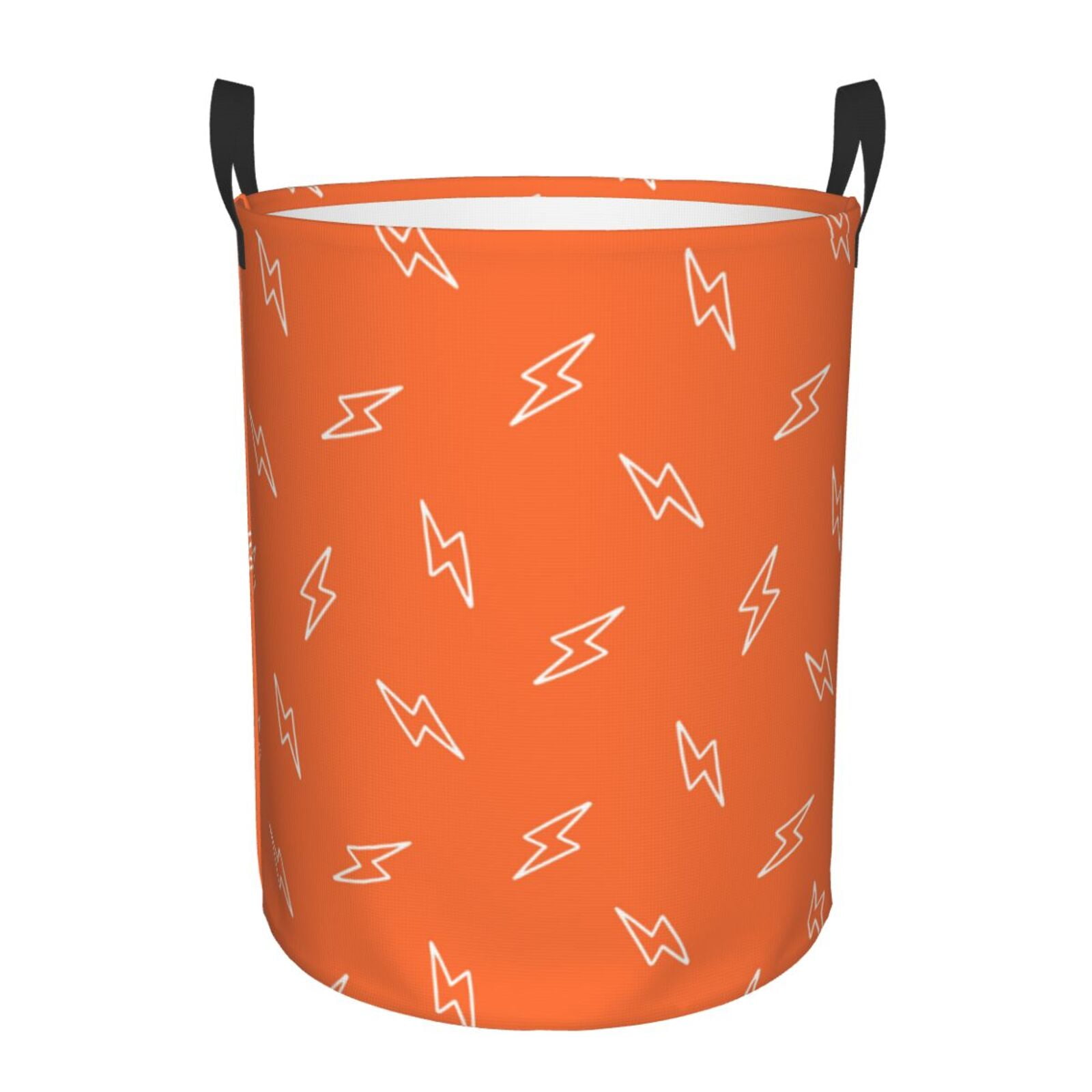 Gaeub Orange lightning Print Dirty Clothes Storage Basket, Toy Storage ...