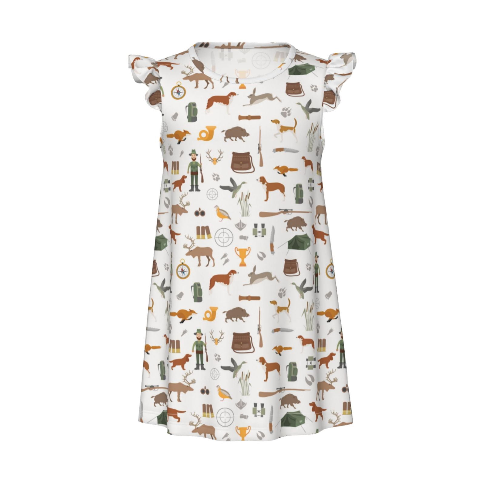 Gaeub Outdoor Living Girls Pajamas Dress, Comfortable Nightwear ...