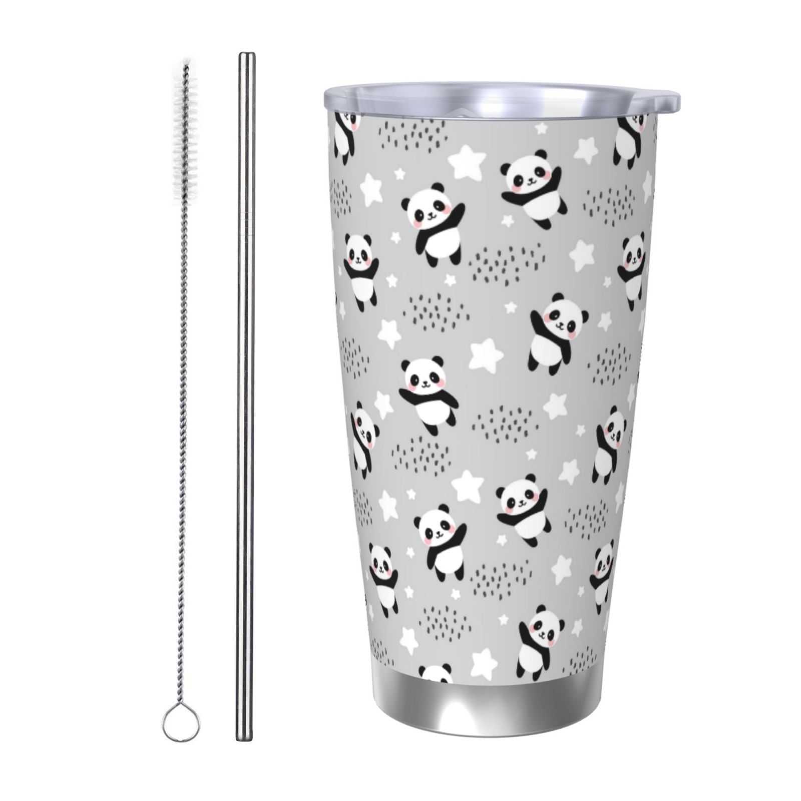 Gaeub Pandas Between Clouds and Stars Print 20-Ounce Stainless Steel ...