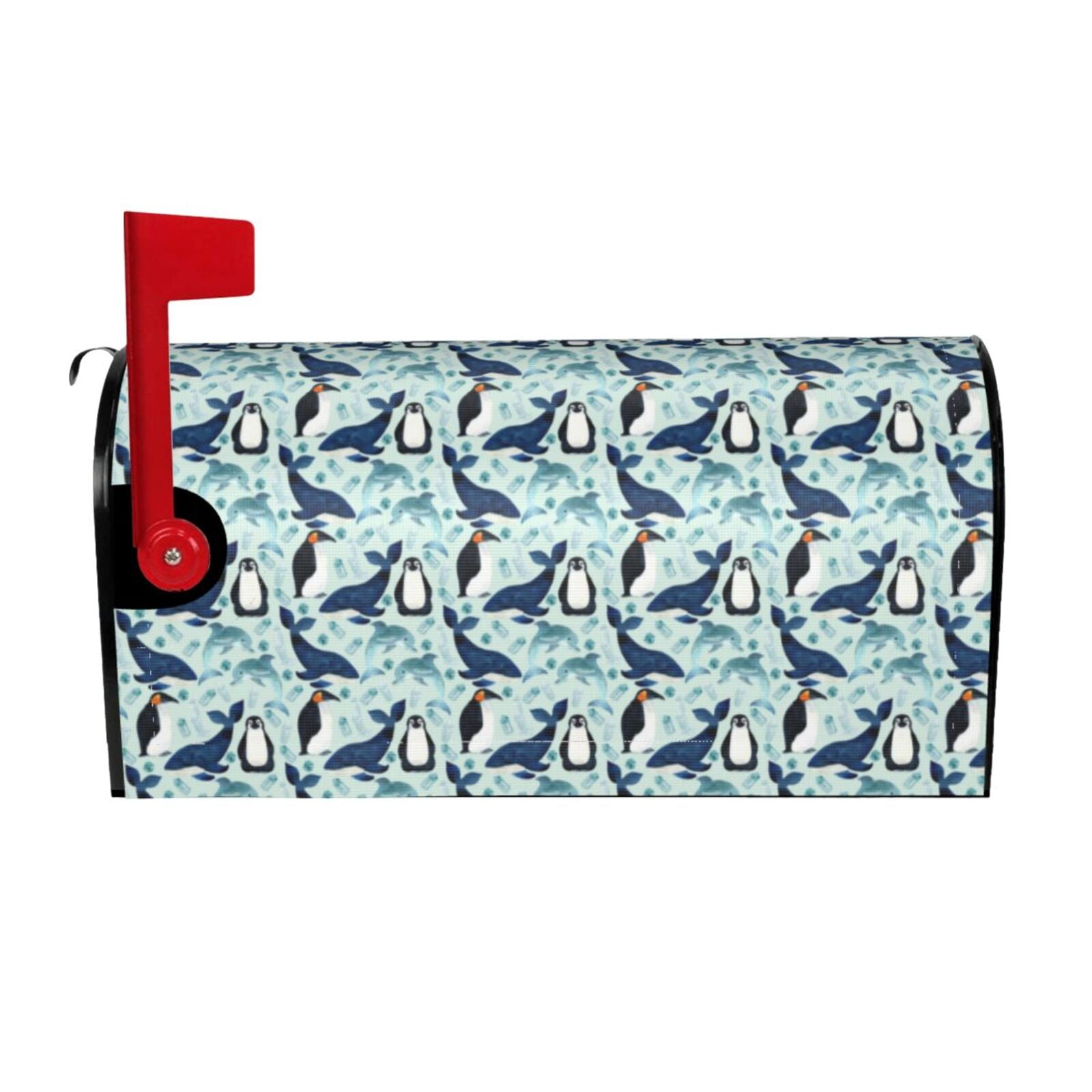 Gaeub Penguins Dolphins Whales Print Mailbox Covers Magnetic,Mailbox ...