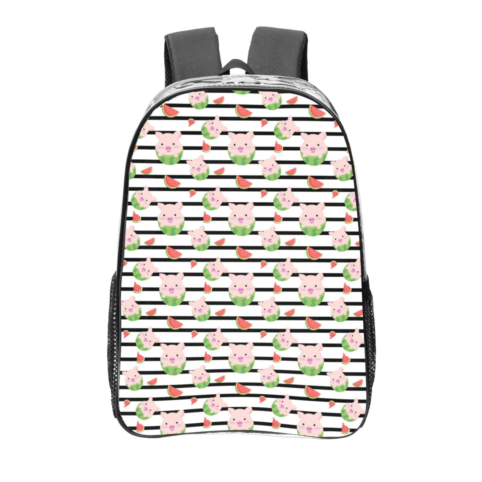 Gaeub Pig And Watermelon Print Clear Backpack ,Clear Transparent ...