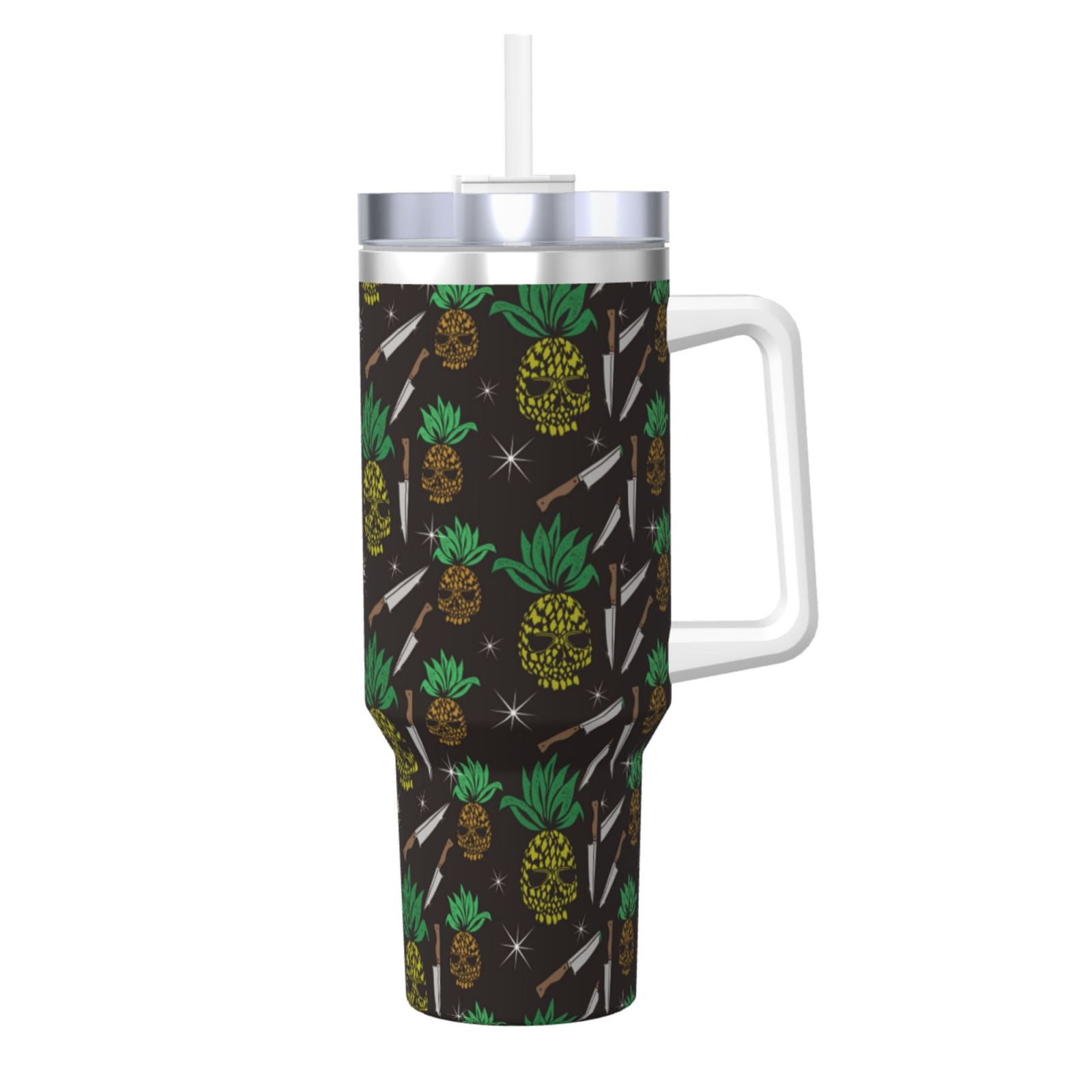 Gaeub Pineapples Print Stainless Steel Hot/Cold Coffee Cup,40oz Ice ...