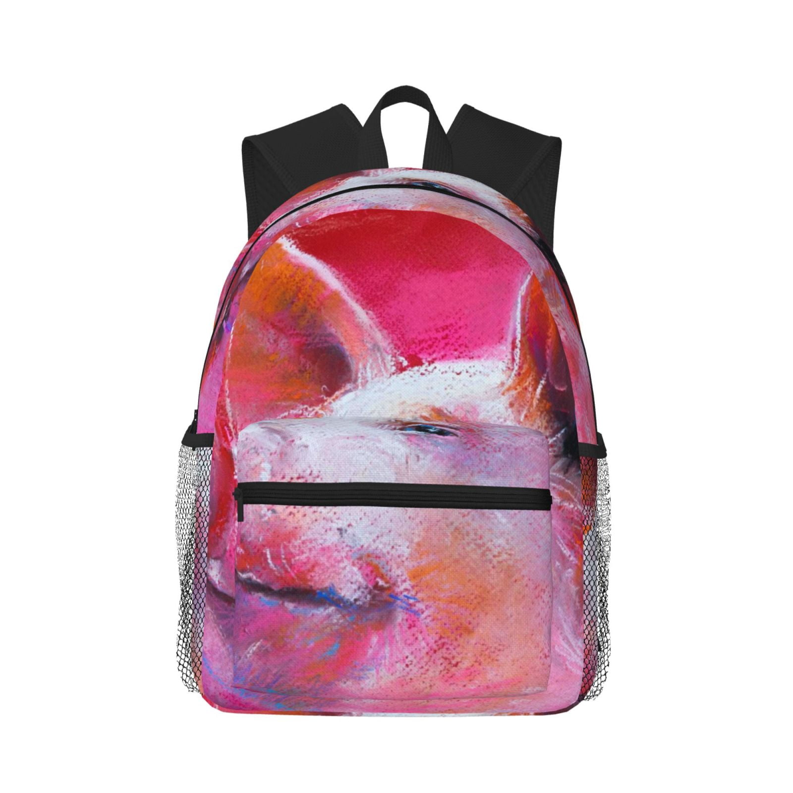 Gaeub Pink Pig School Backpack Waterproof Bookbag for Men Women College ...