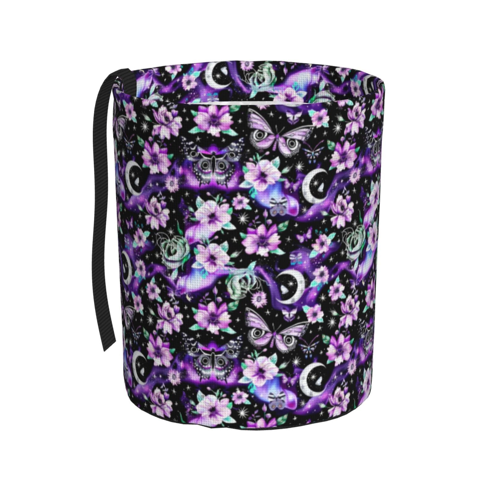 Gaeub Pink purple rainbow flower butterfly Print Car Trash Can ...