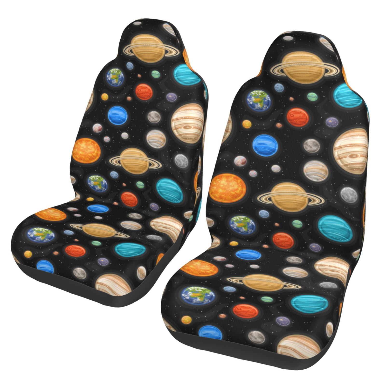 Gaeub Planets In Deep Space 2Pack Full Set Car Seat Covers with Soft ...