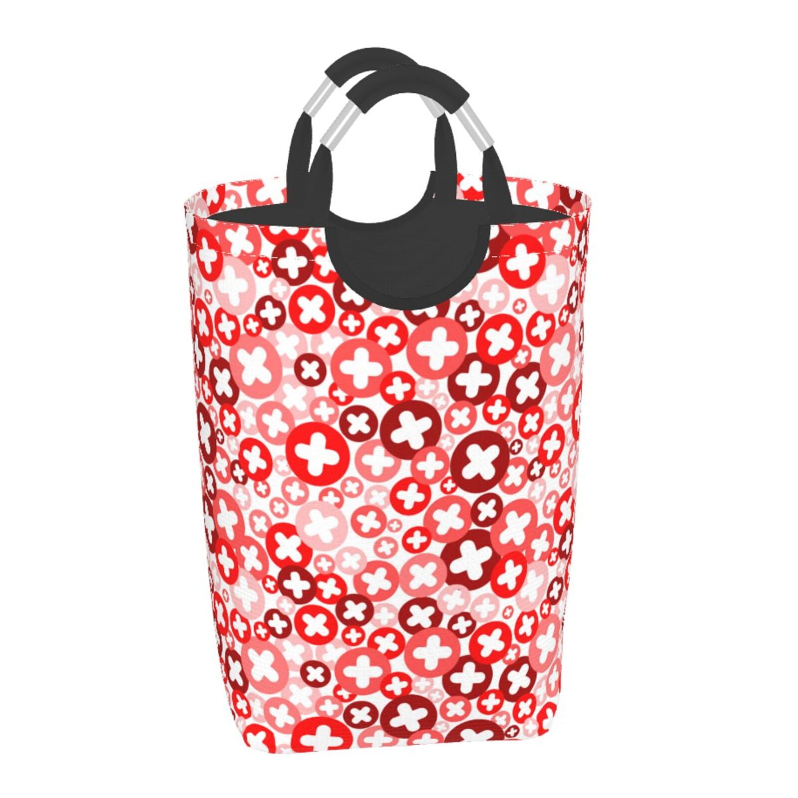 Gaeub Plus Cross Print 50L Large Laundry Hampers with Handles ...