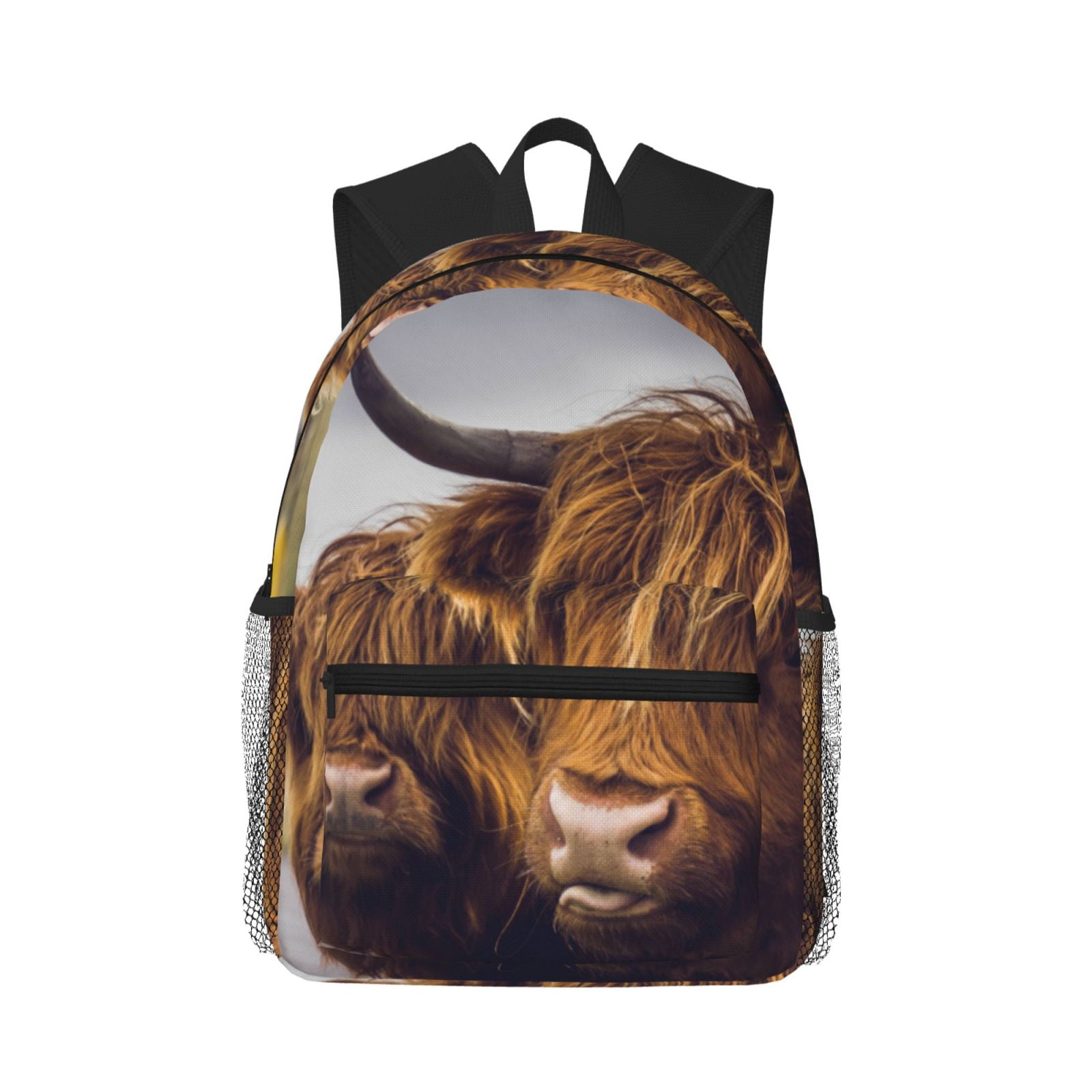 Gaeub Portrait Of Highland Cow With Its Baby Cow School Backpack ...