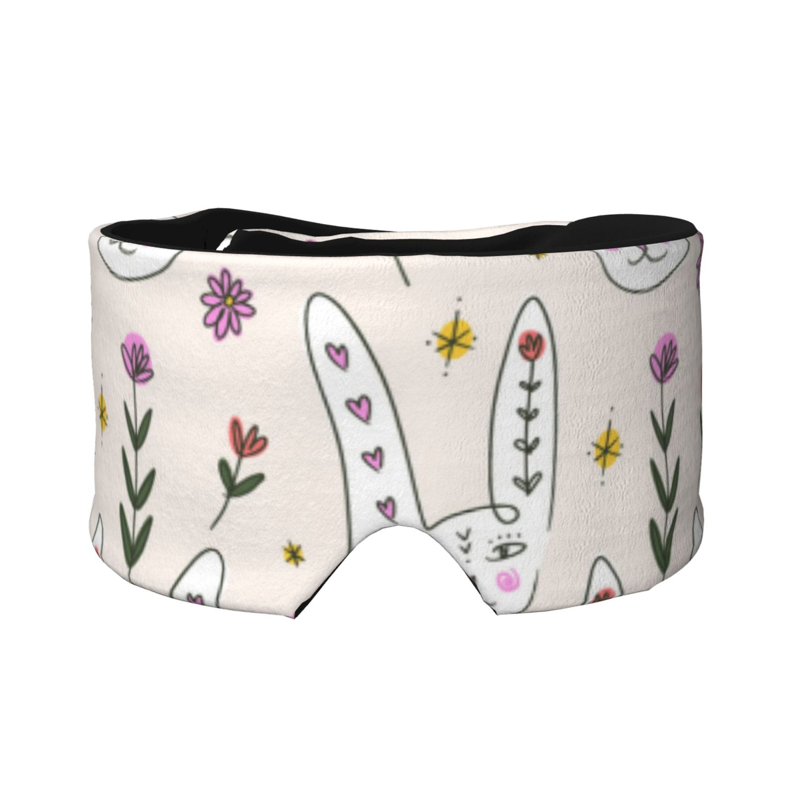 Gaeub Purple Flower Rabbit Printed Sleep Mask for Men Women,Eye Mask ...
