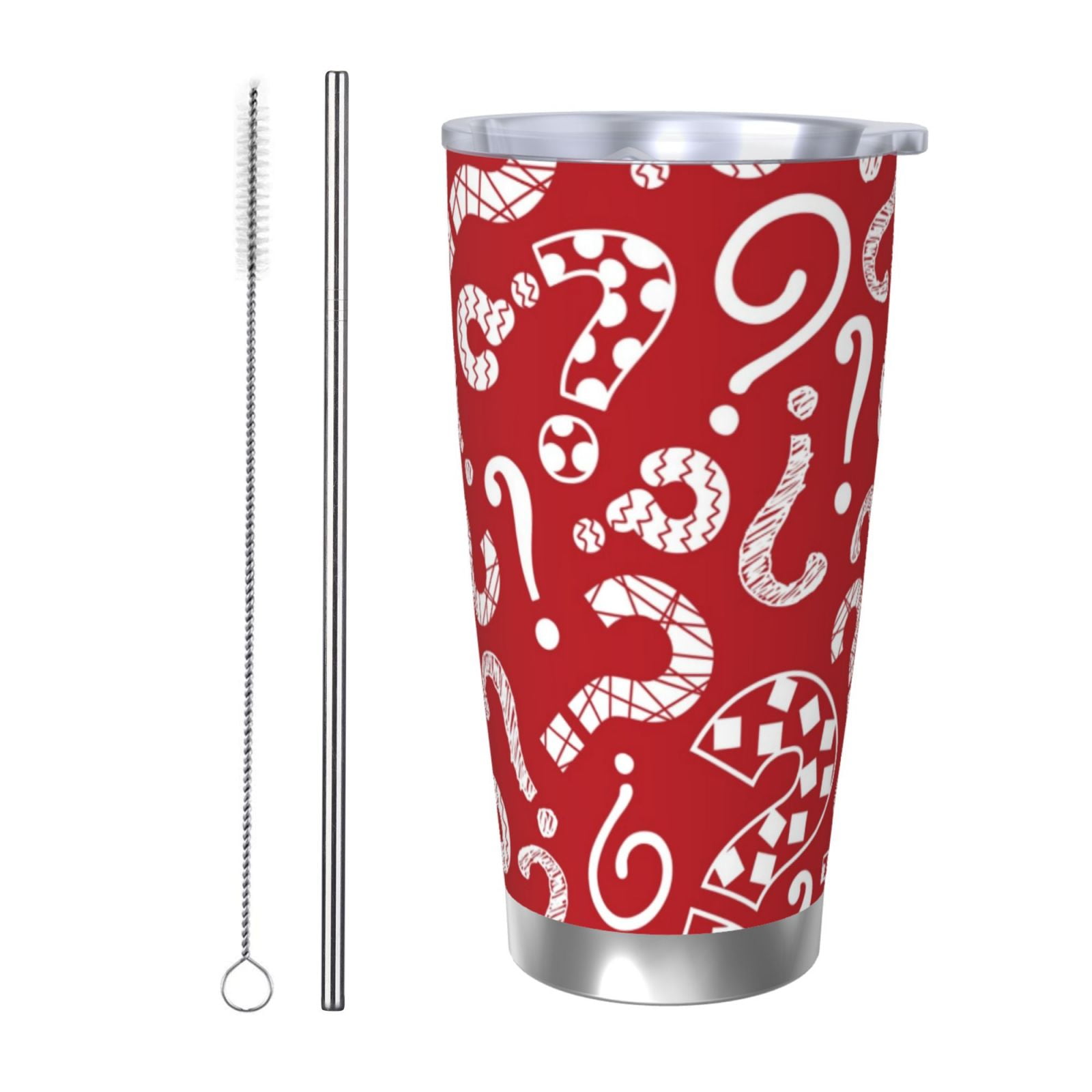 Gaeub Question Marks1 Print 20-Ounce Stainless Steel Car Cup,Tumblers ...