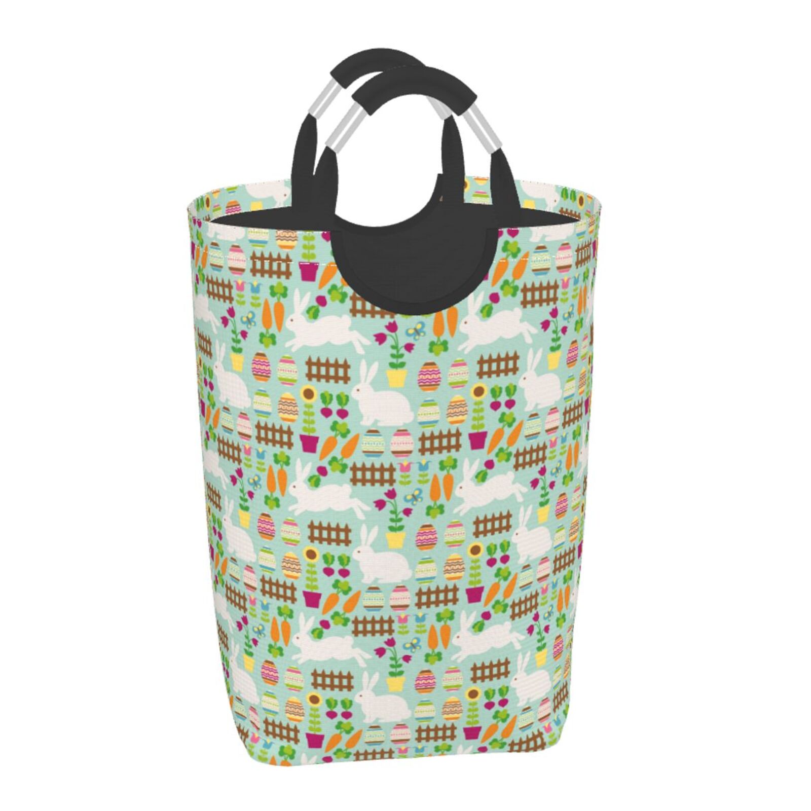 Gaeub Rabbit And Carrot Print 50L Large Laundry Hampers with Handles ...