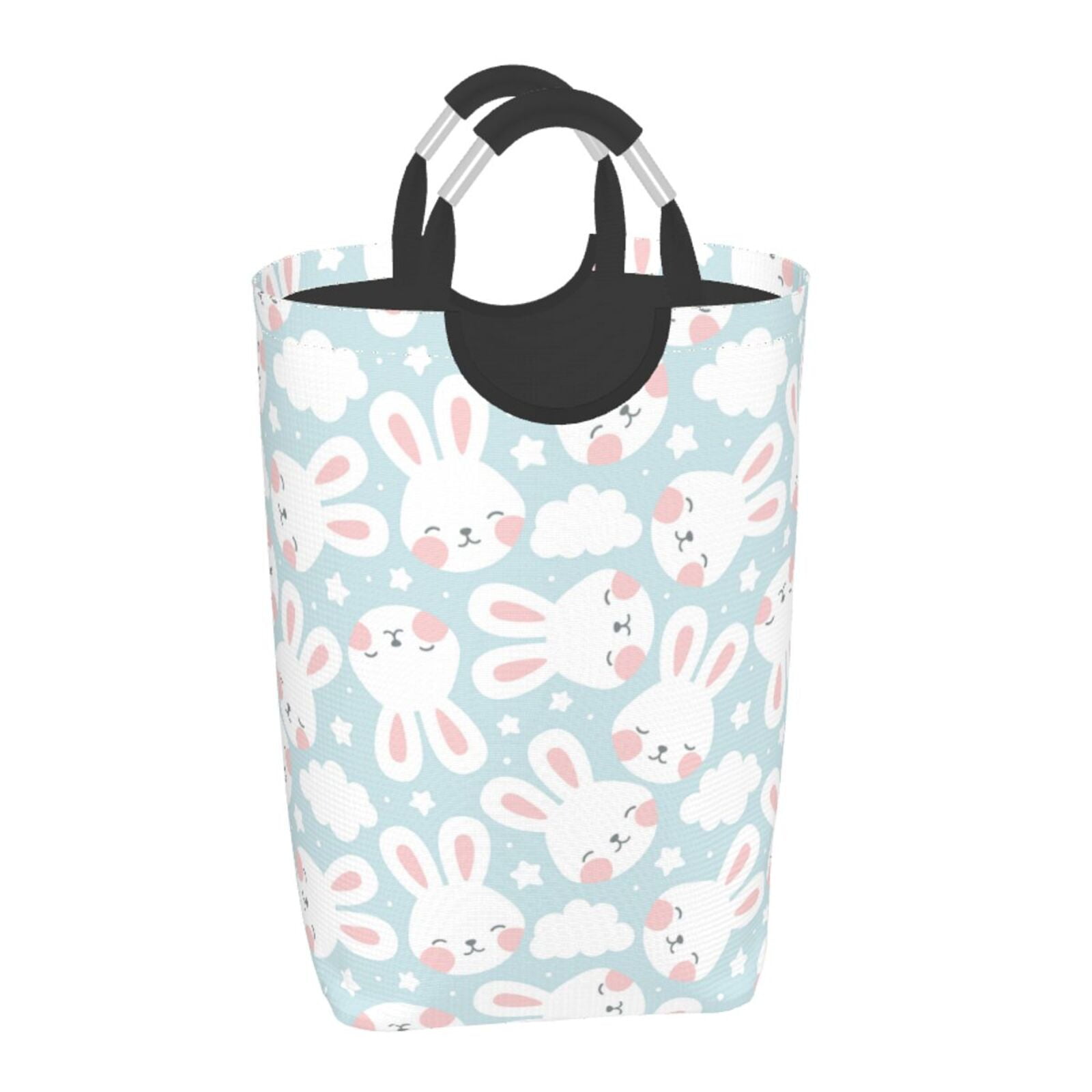 Gaeub Rabbit And Star Print 50L Large Laundry Hampers with Handles ...