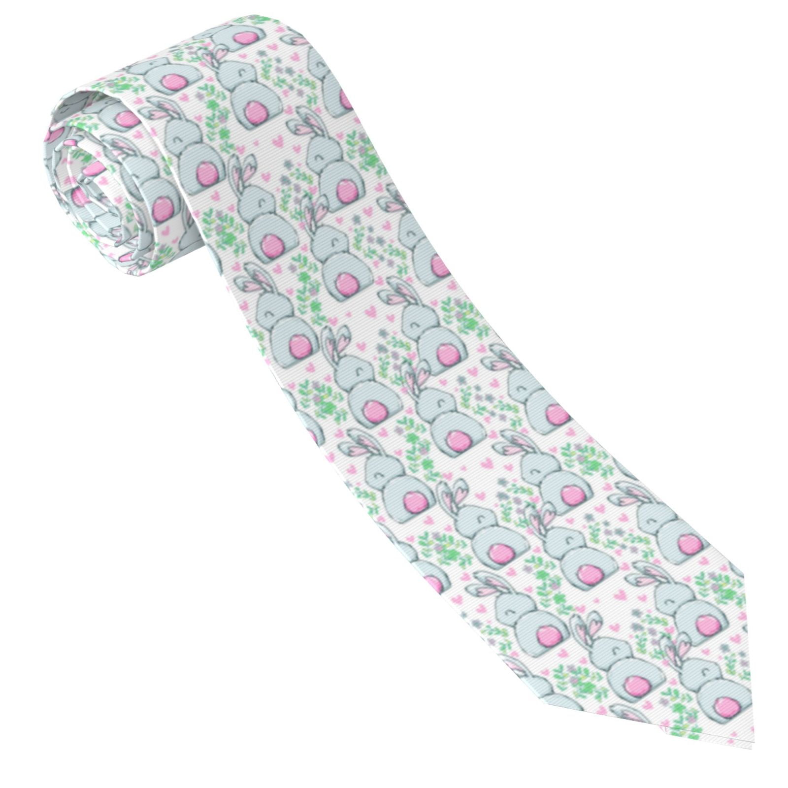 Gaeub Rabbit Back View Men's Classic Woven Jacquard Necktie Perfect for ...