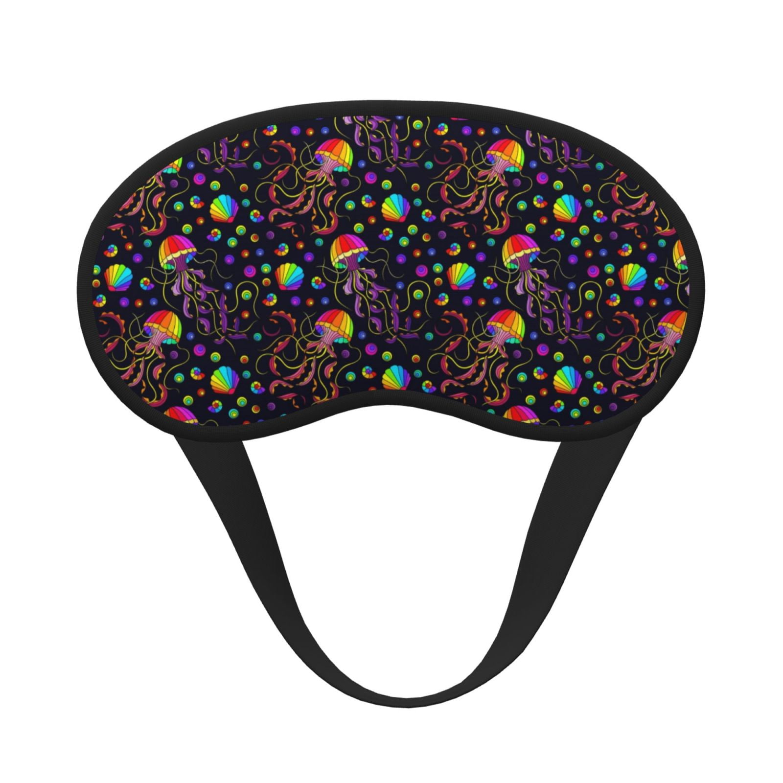 Gaeub Rainbow Jellyfishes Printed Sleep Mask, Eye Masks for Sleeping ...