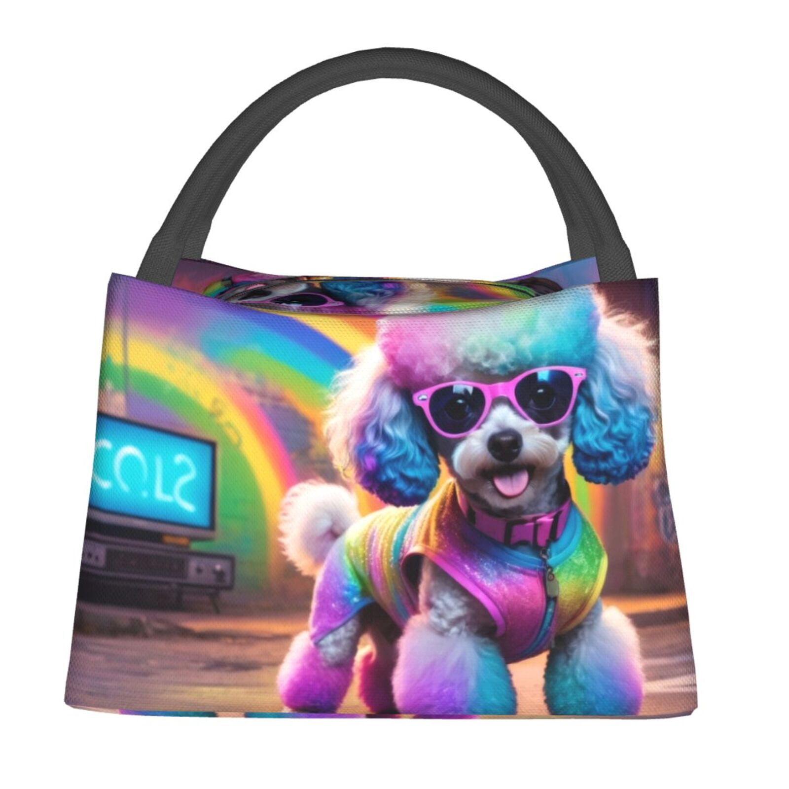 Gaeub Rainbow Poodle Urban Street Collapsible Cooler Bag Insulated ...
