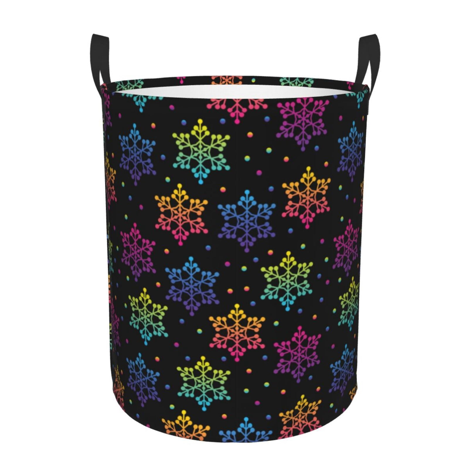 Gaeub Rainbow Snowflake Dirty Clothes Storage Basket, Toy Storage Bin ...