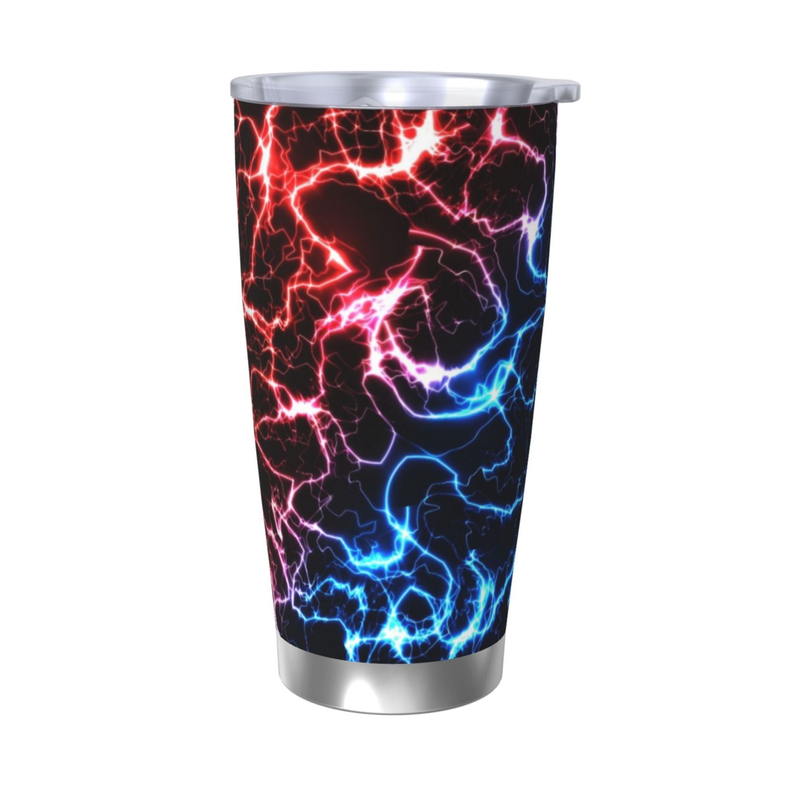 Gaeub Red And Blue Lightning Print 20-Ounce Stainless Steel Car Cup ...