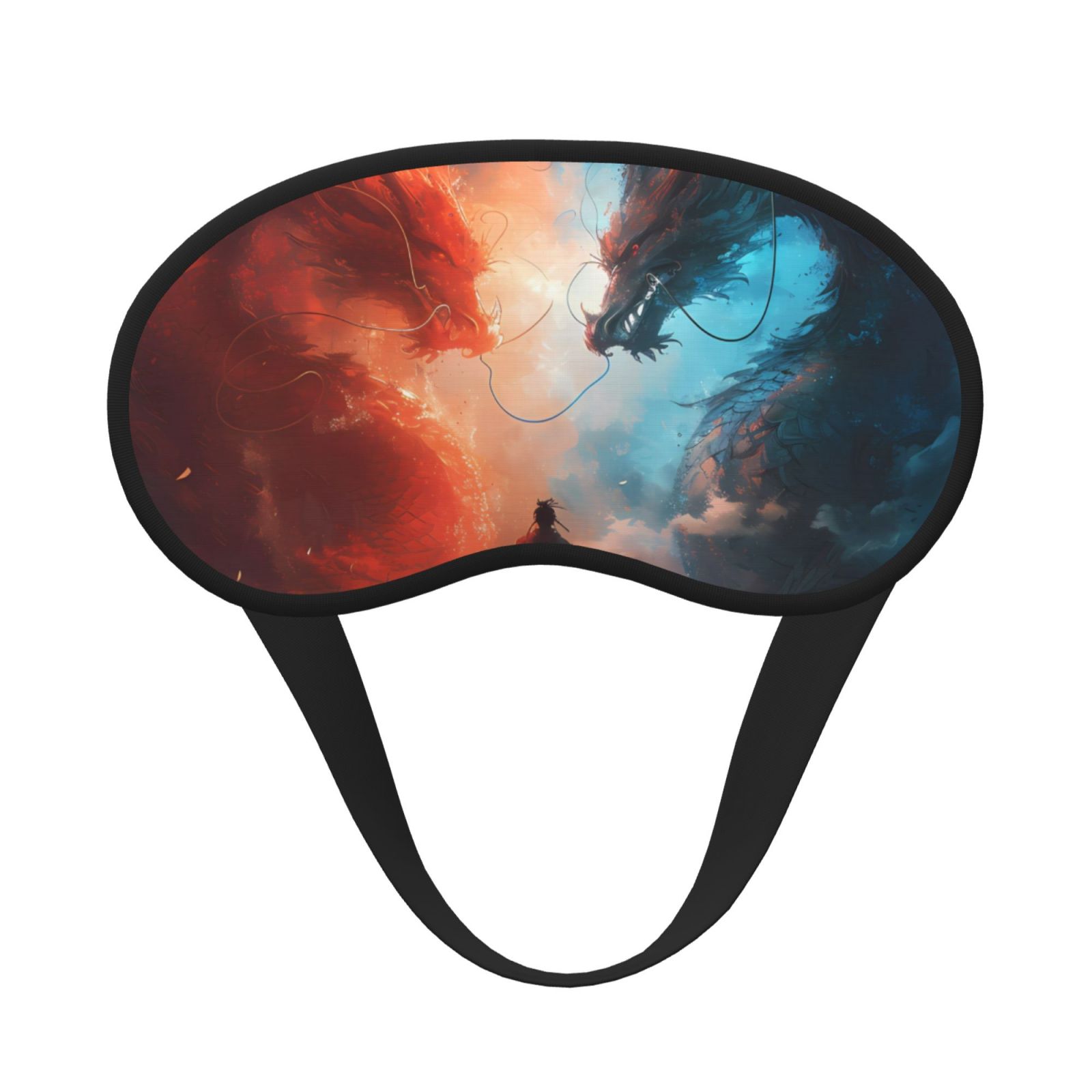 Gaeub Red And Blue Sky Dragon Printed Sleep Mask, Eye Masks for ...