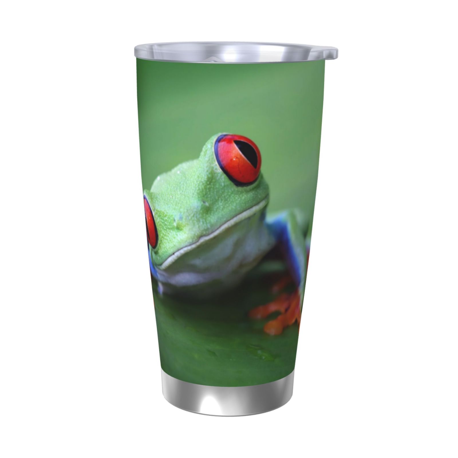 Gaeub Red-Eyed Tree Frog-1 Print 20-Ounce Stainless Steel Car Cup ...