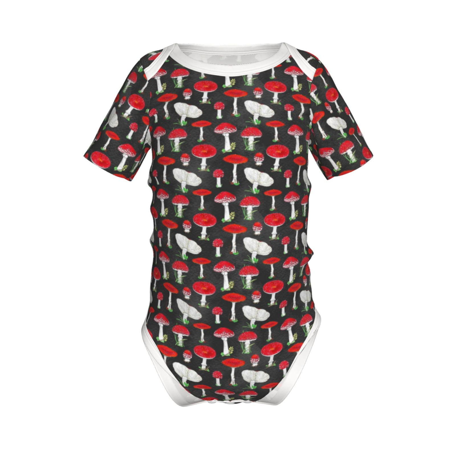 Gaeub Red Mushrooms Print Infant Climbing Onesie,Toddler Outfit,Newborn ...